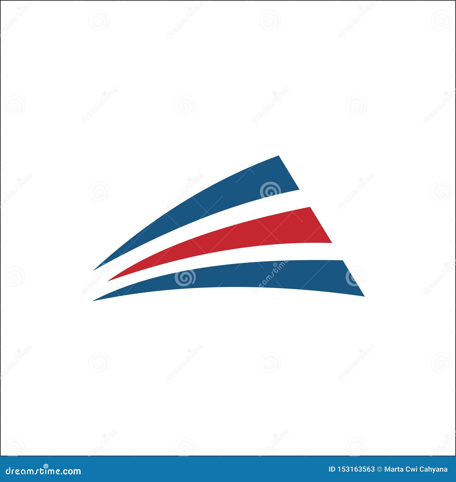 Transportation Logo Vector Abstract Red and Blue Stock Vector ...