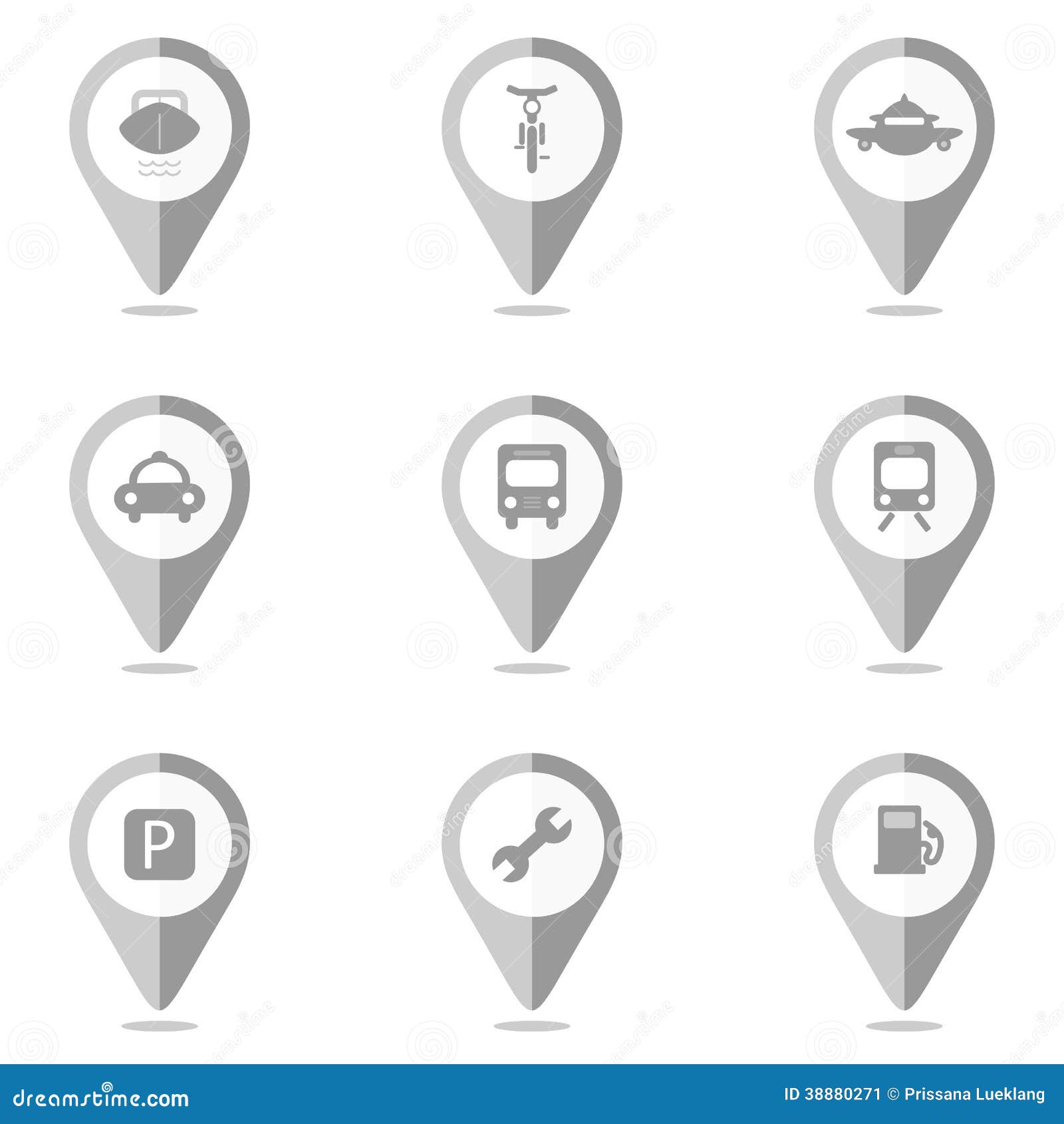 Set Of Mapping Tools And Navigation Symbols Royalty-Free Stock Image ...