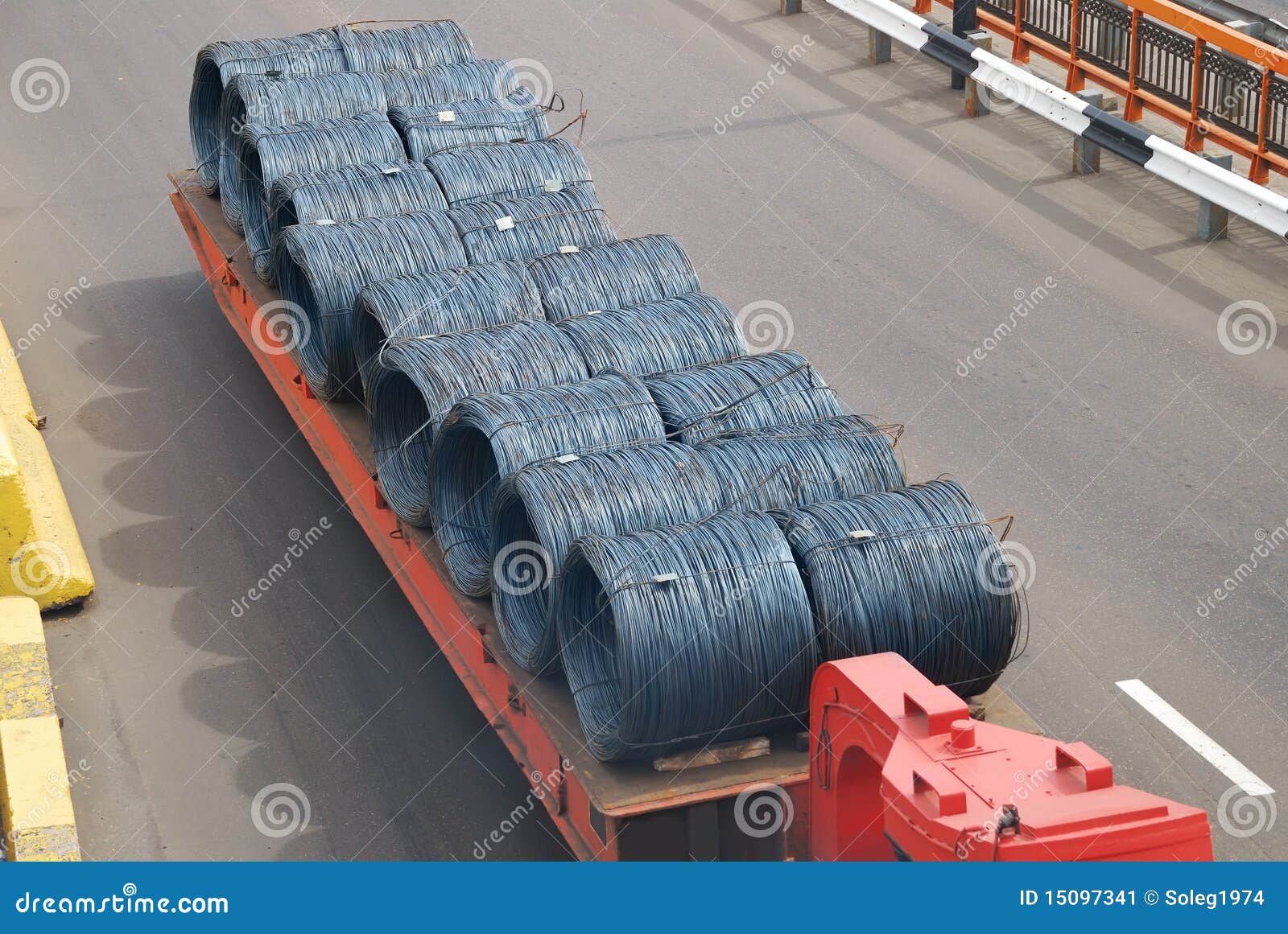 Transportation of Metal Products Stock Image - Image of metal ...
