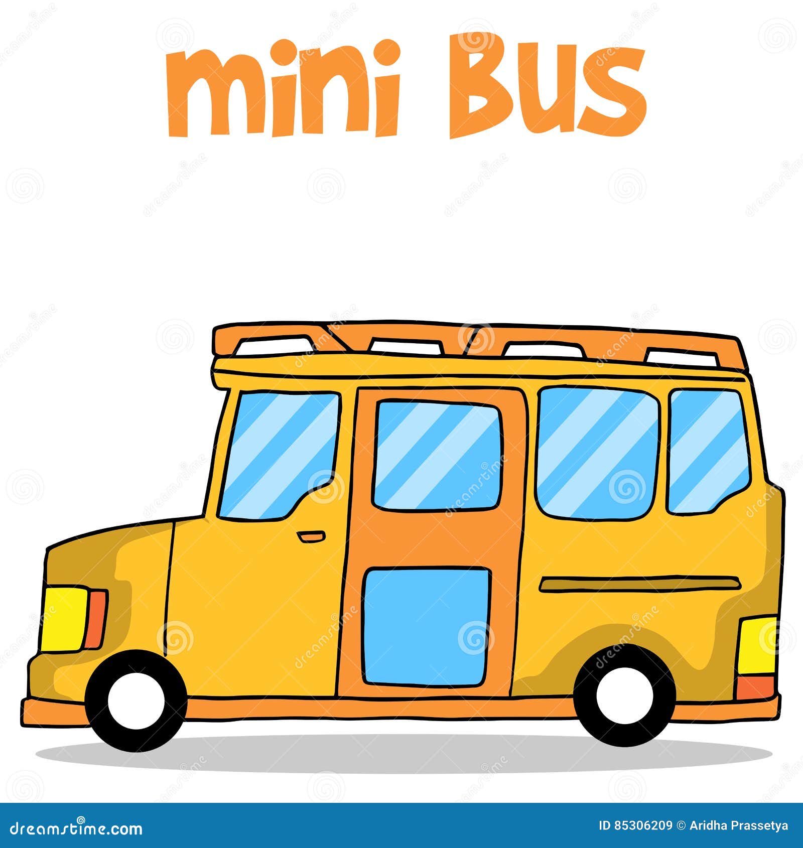 Transportation of Mini Bus Collection Stock Vector - Illustration of ...