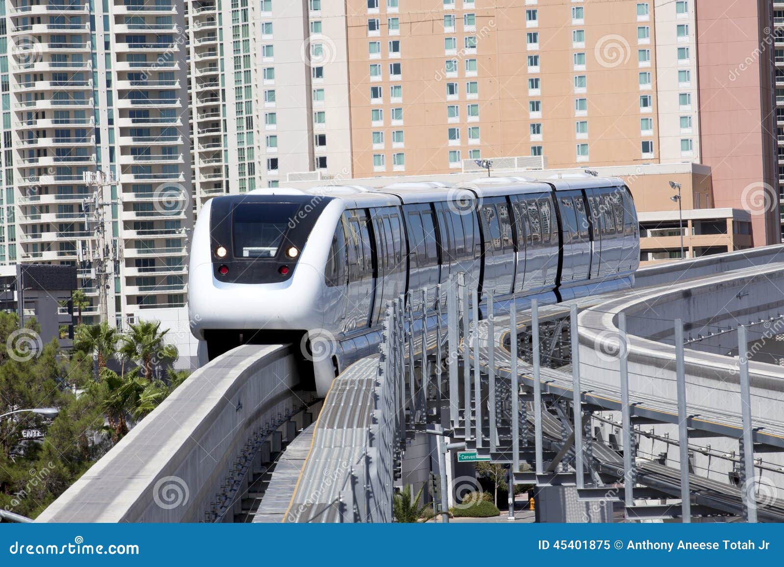 Transportation: Monorail Train Stock Image - Image of cityscape ...