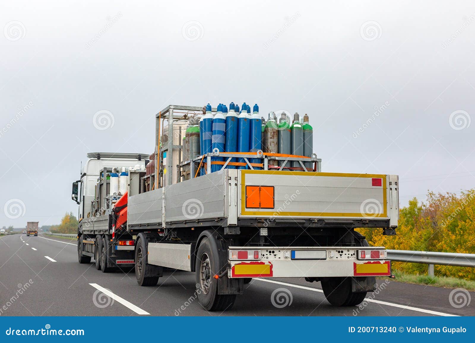 Transportation of Oxygen Tanks for Patients with Coronavirus. Truck ... Transportation of Oxygen Tanks for Patients with Coronavirus. Truck ...