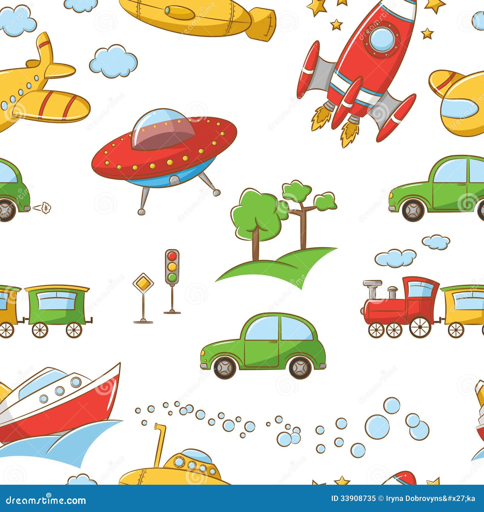 Transportation pattern stock vector. Illustration of outdoor - 33908735