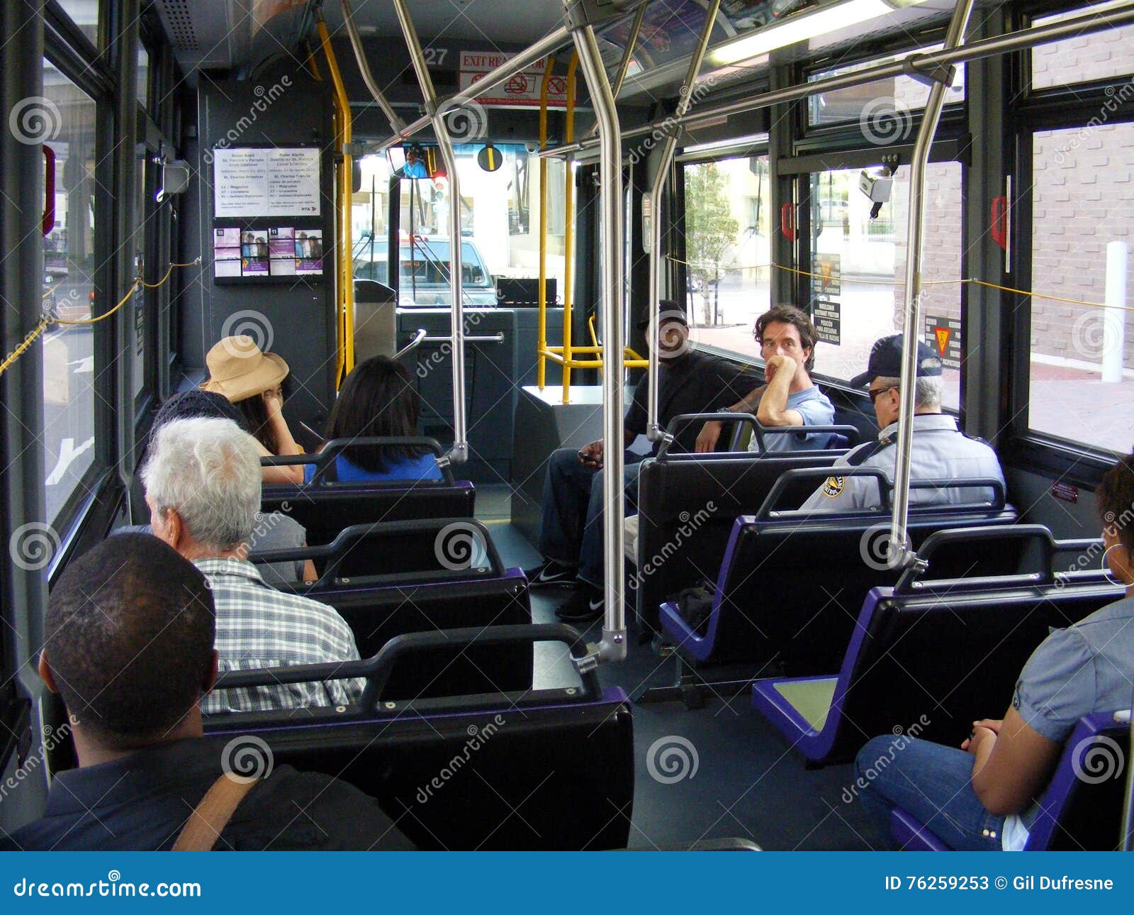 Transportation-People on a Bus Editorial Stock Photo - Image of objects ...