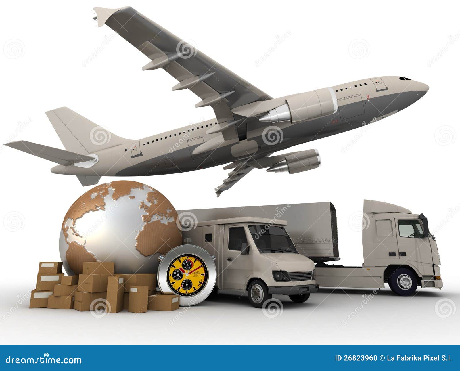 Transportation process stock illustration. Illustration of rendering ...