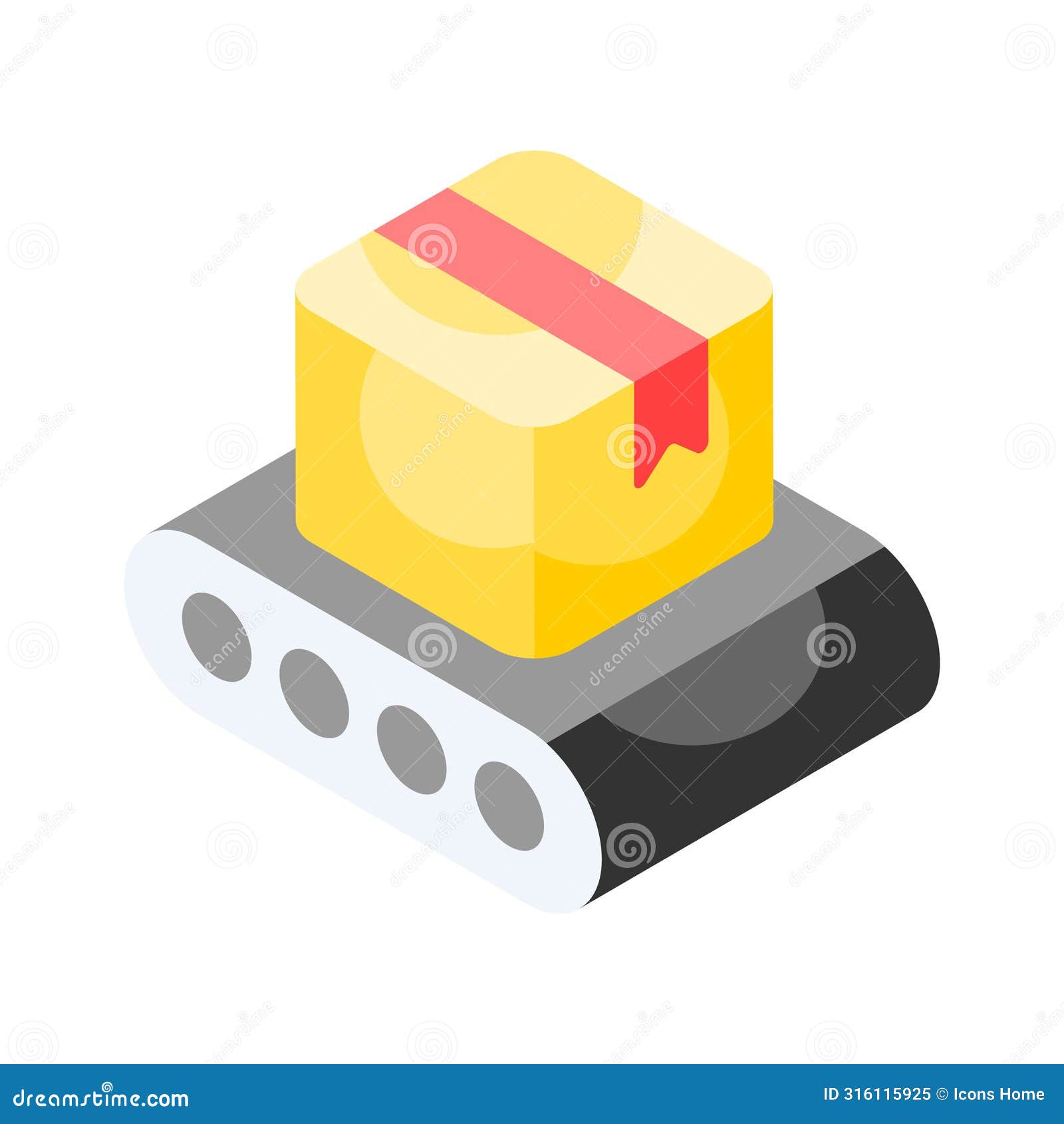 Conveyor Manufacturing Process Vector Illustration | CartoonDealer.com ...