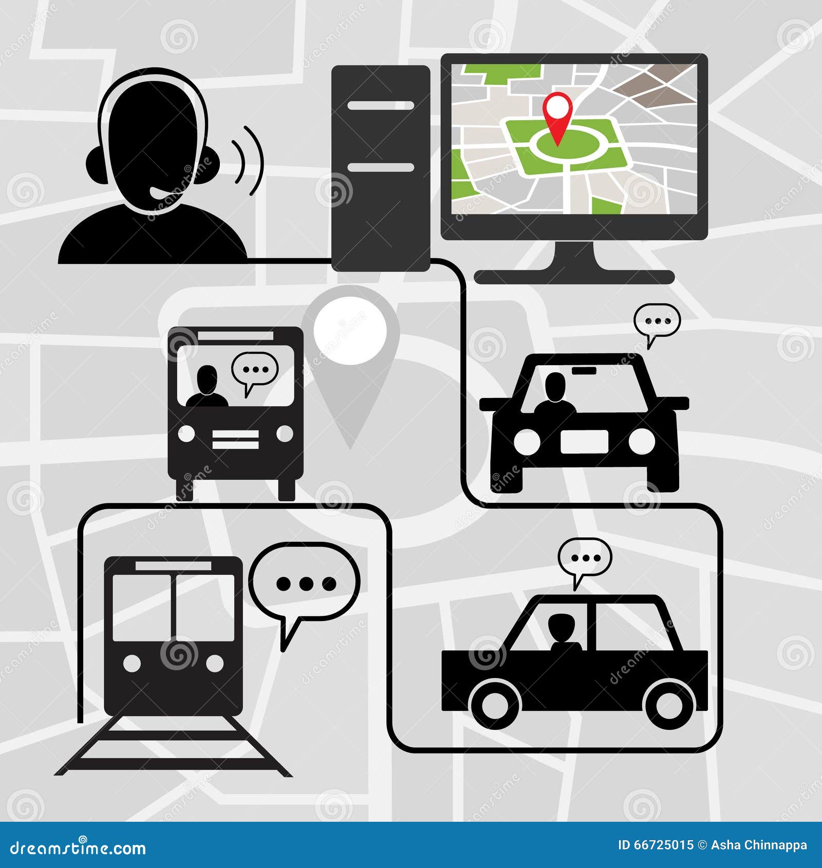 Transportation Symbols Vector Illustration | CartoonDealer.com #22328132