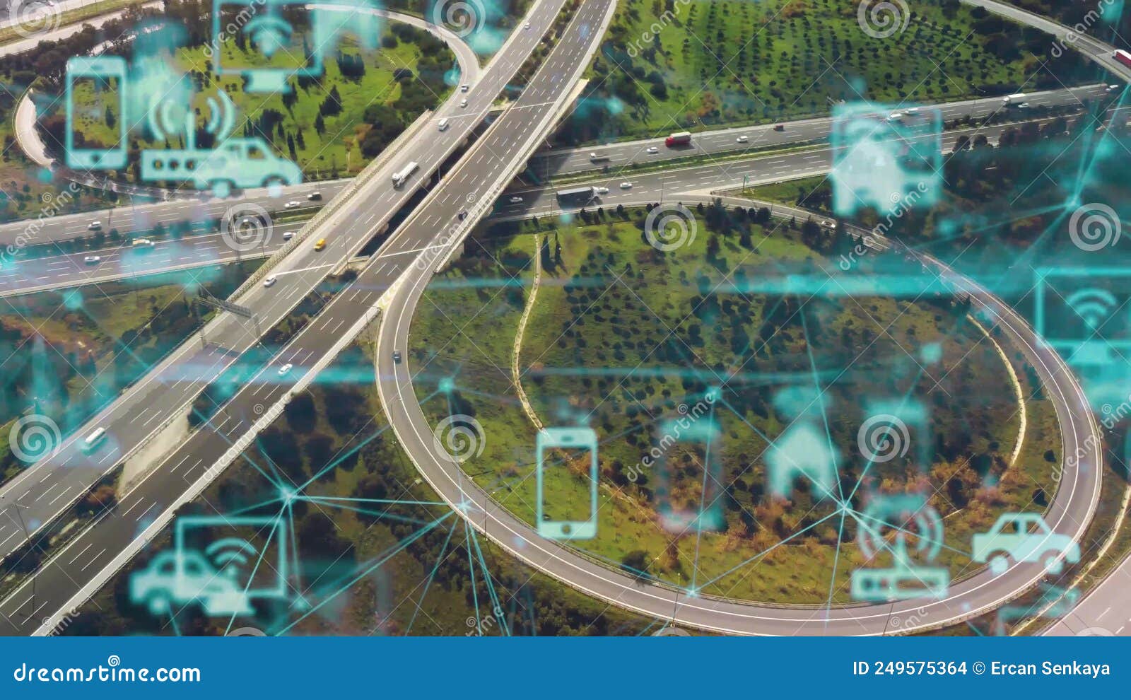 Transportation and Technology Concept. Intelligent Transport Systems ...