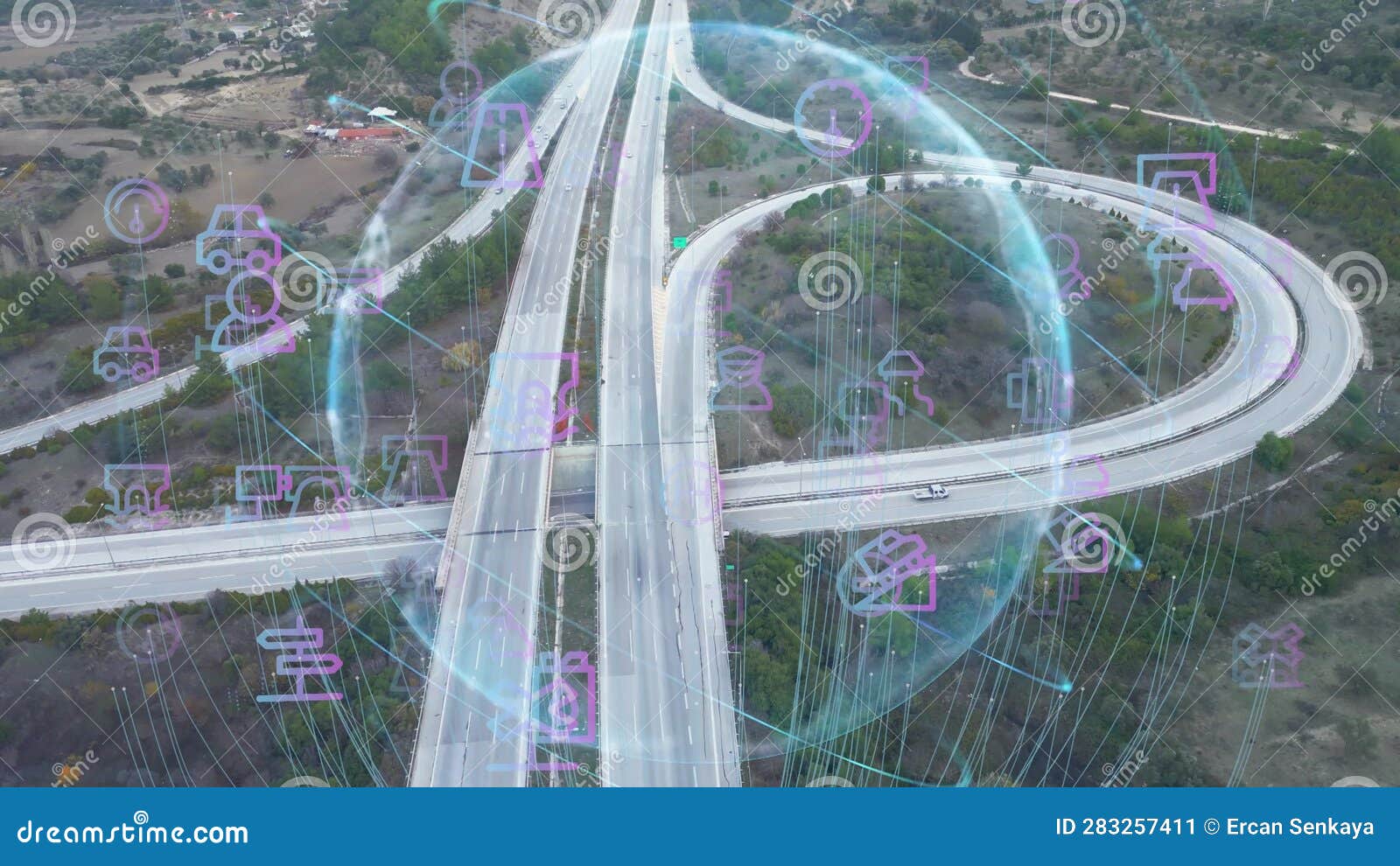 Transportation and Technology Concept. ITS Intelligent Transport ...