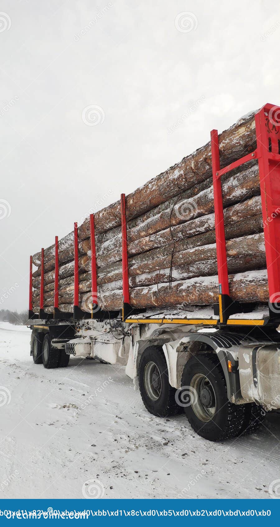 Transportation of timber stock photo. Image of industrial - 299952980