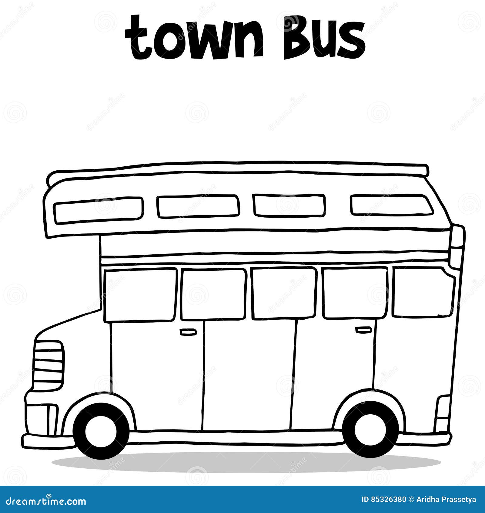 Transportation of Town Bus Collection Stock Vector - Illustration of ...