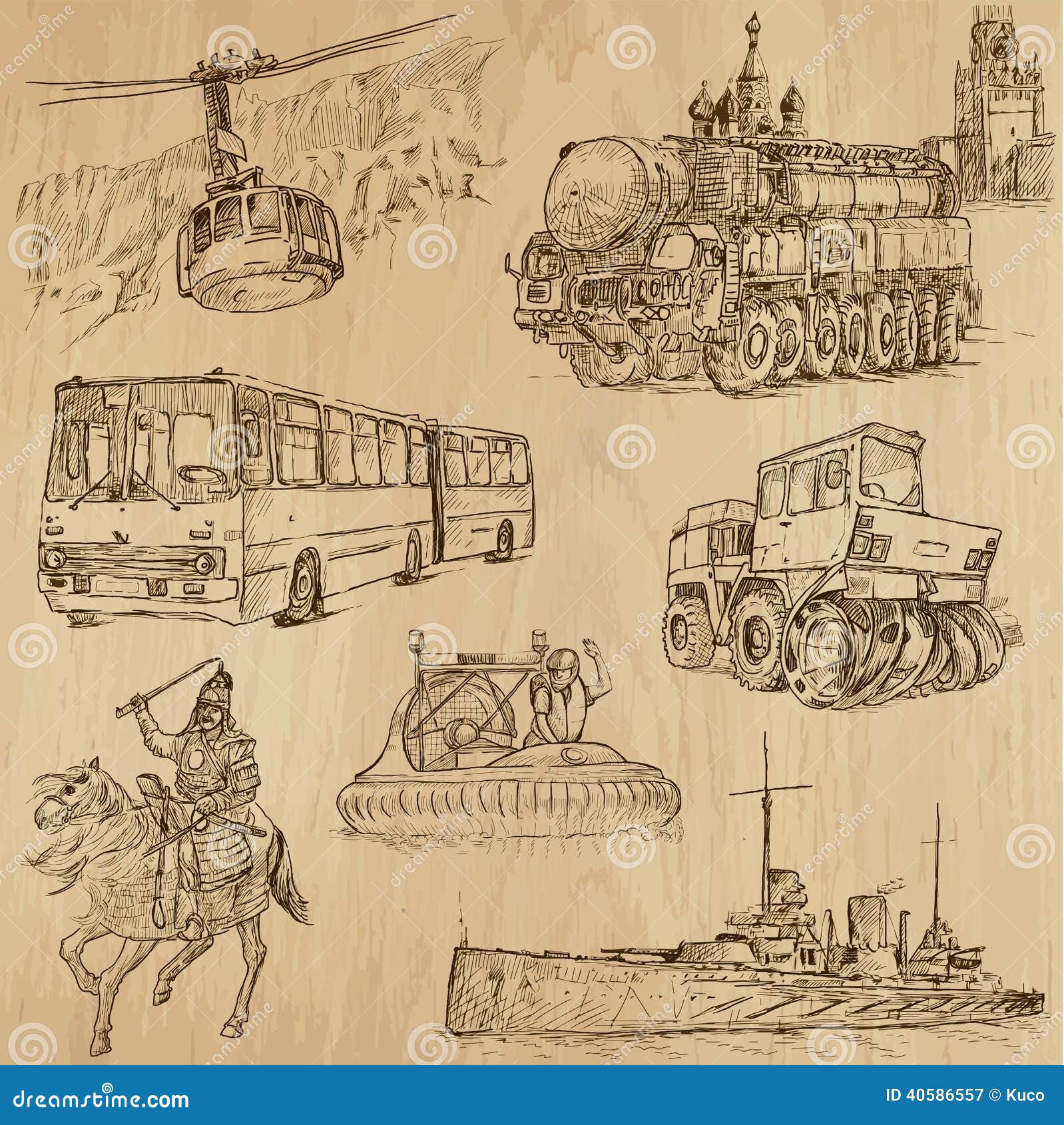 Transportation 8 stock vector. Illustration of drawing - 40586557