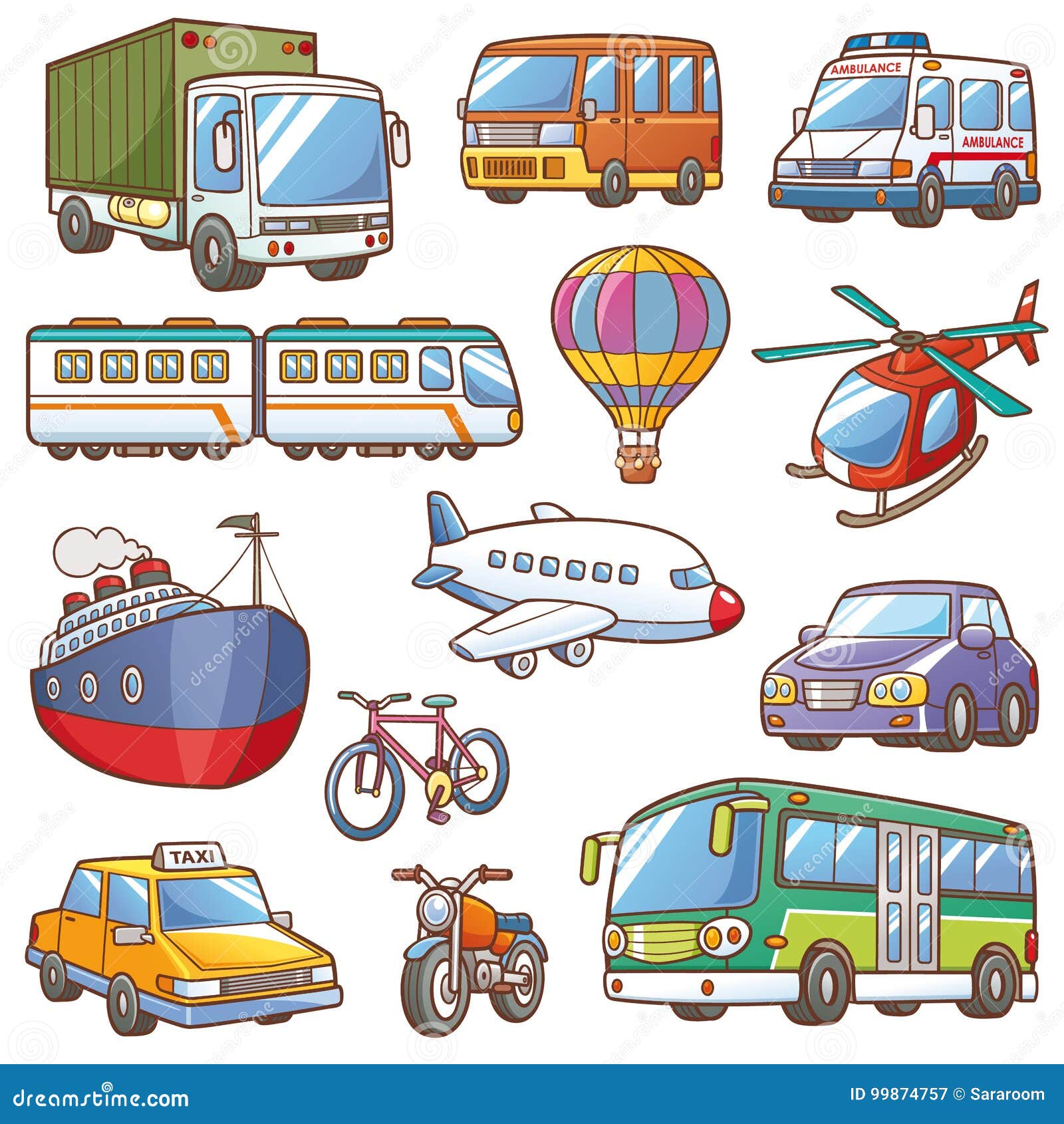 Transportation Cartoons, Illustrations & Vector Stock Images - 1550277 ...