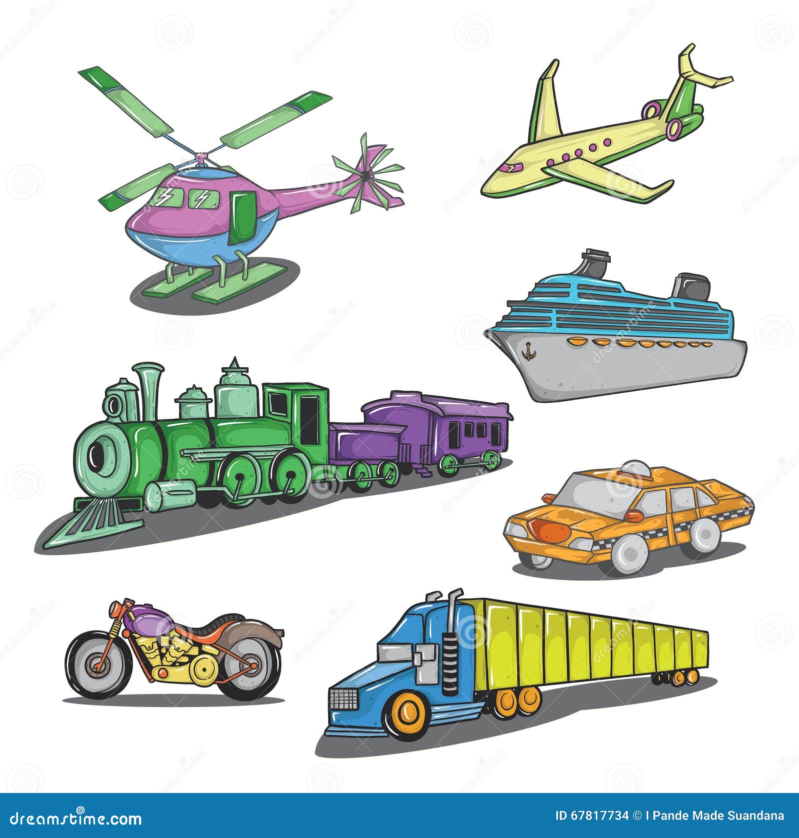 Transportations stock vector. Illustration of transport - 67817734