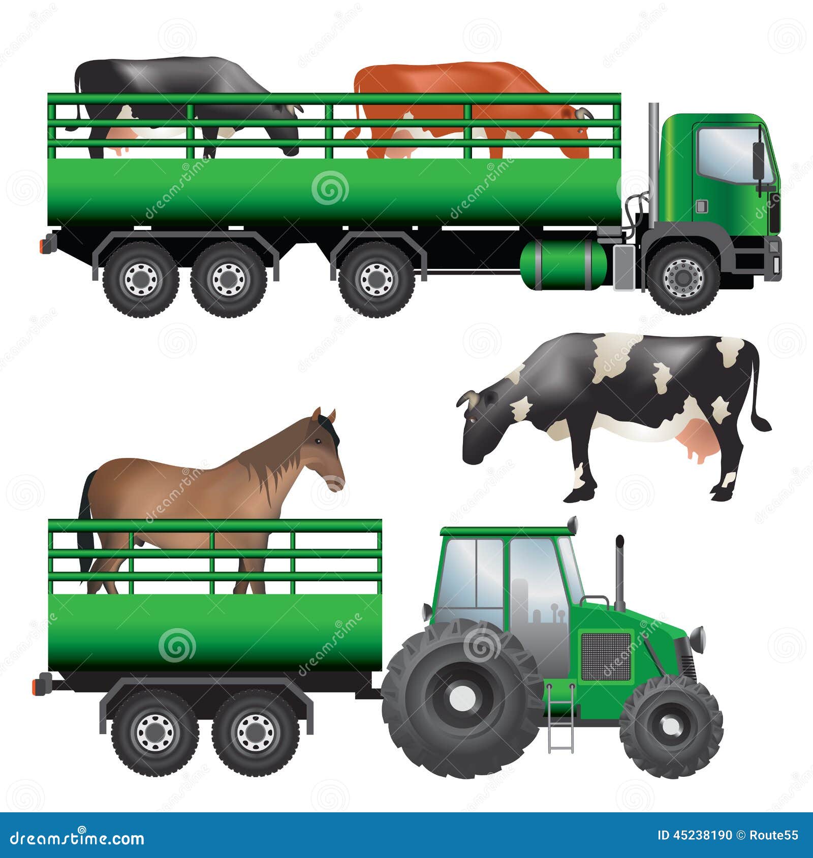 Transporte animal ilustración del vector. Ilustración de transporte ...
