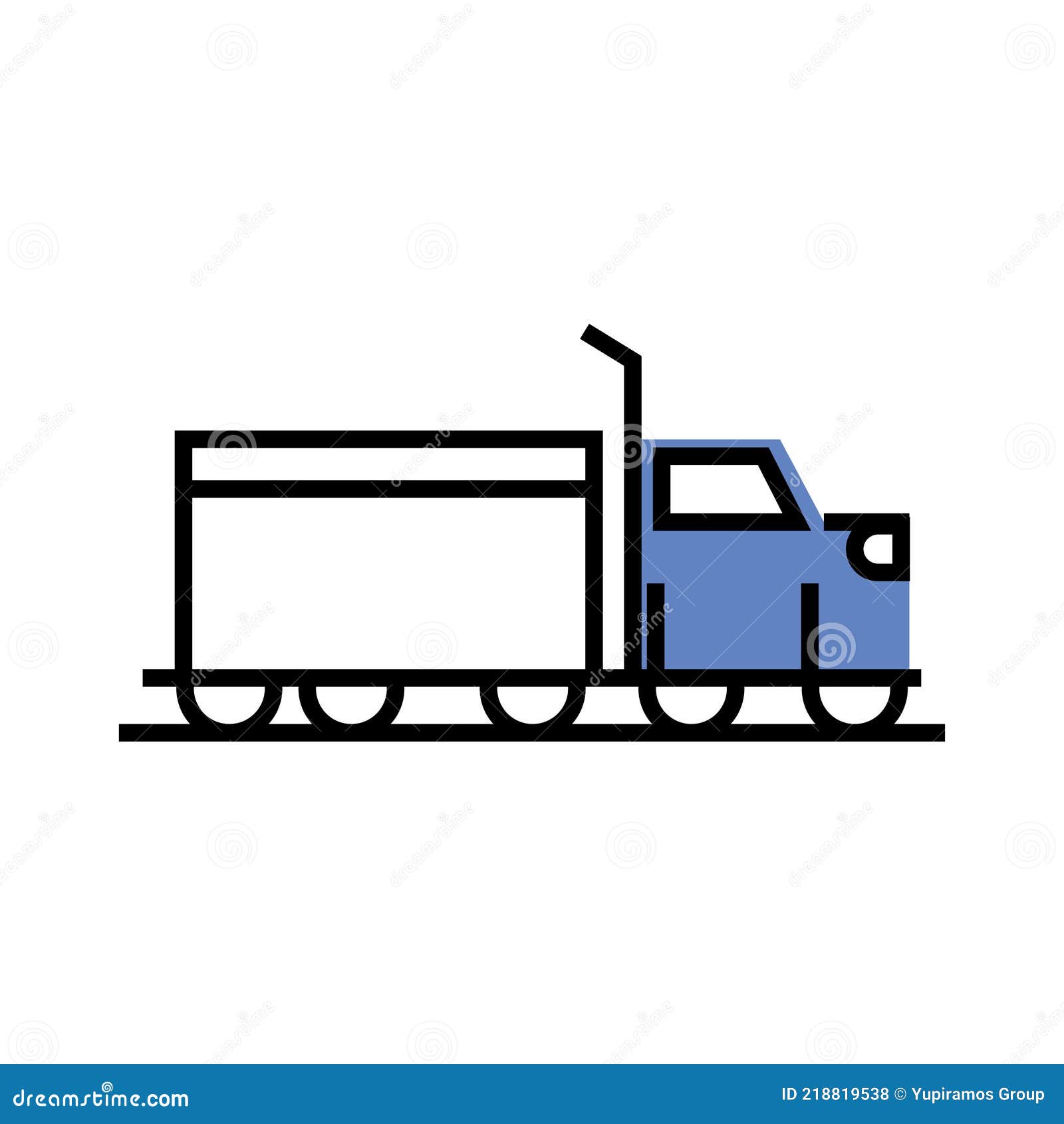 Transporte De Camiones Lineal Ilustración del Vector - Ilustración de ...