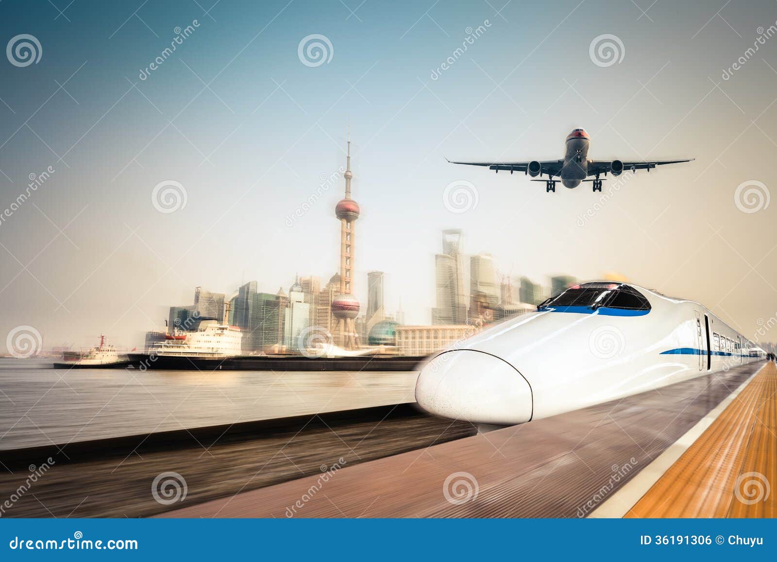 Transporte E Fundo Urbano Moderno Foto de Stock - Imagem de cena ...
