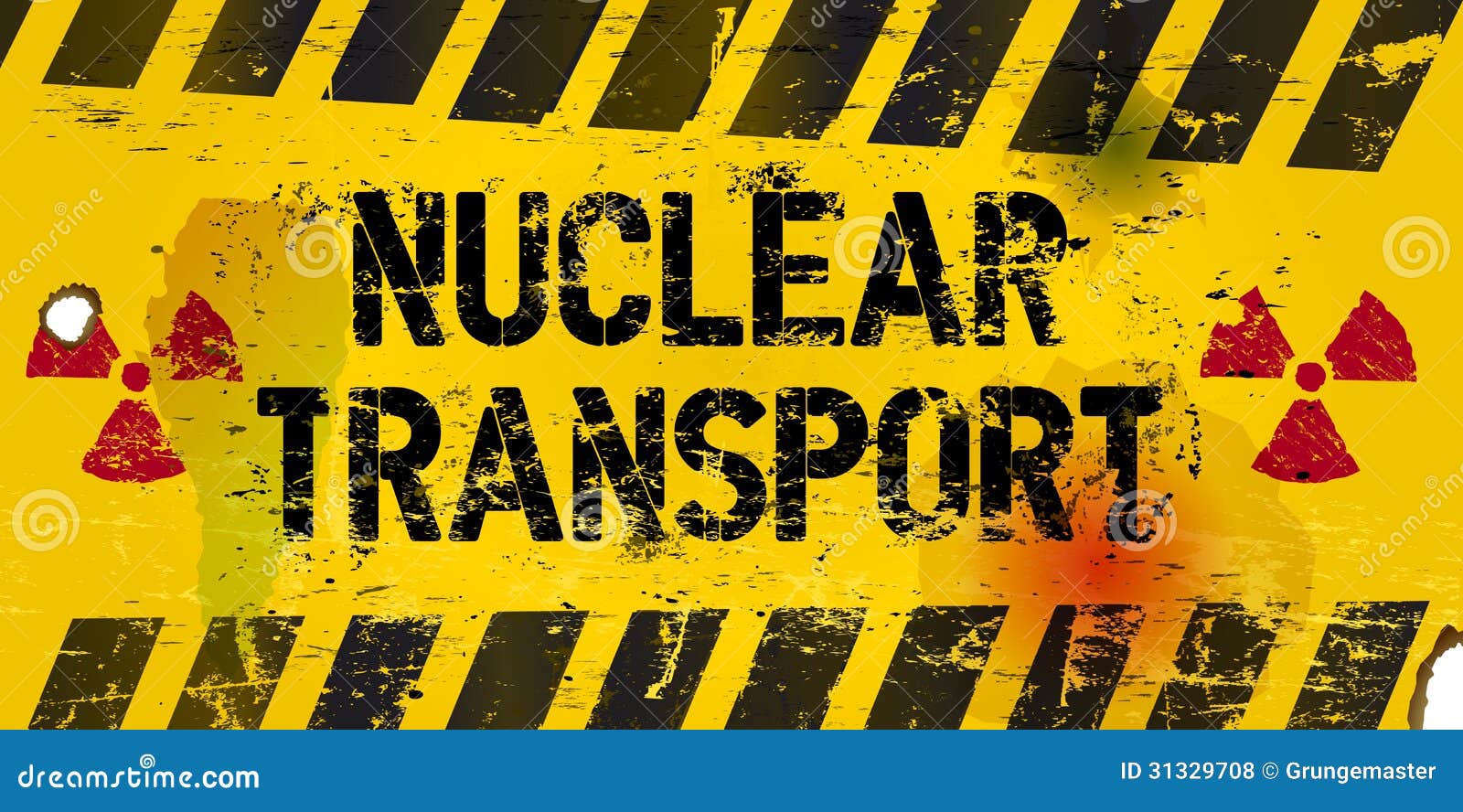 Transporte nuclear ilustración del vector. Ilustración de sucio - 31329708