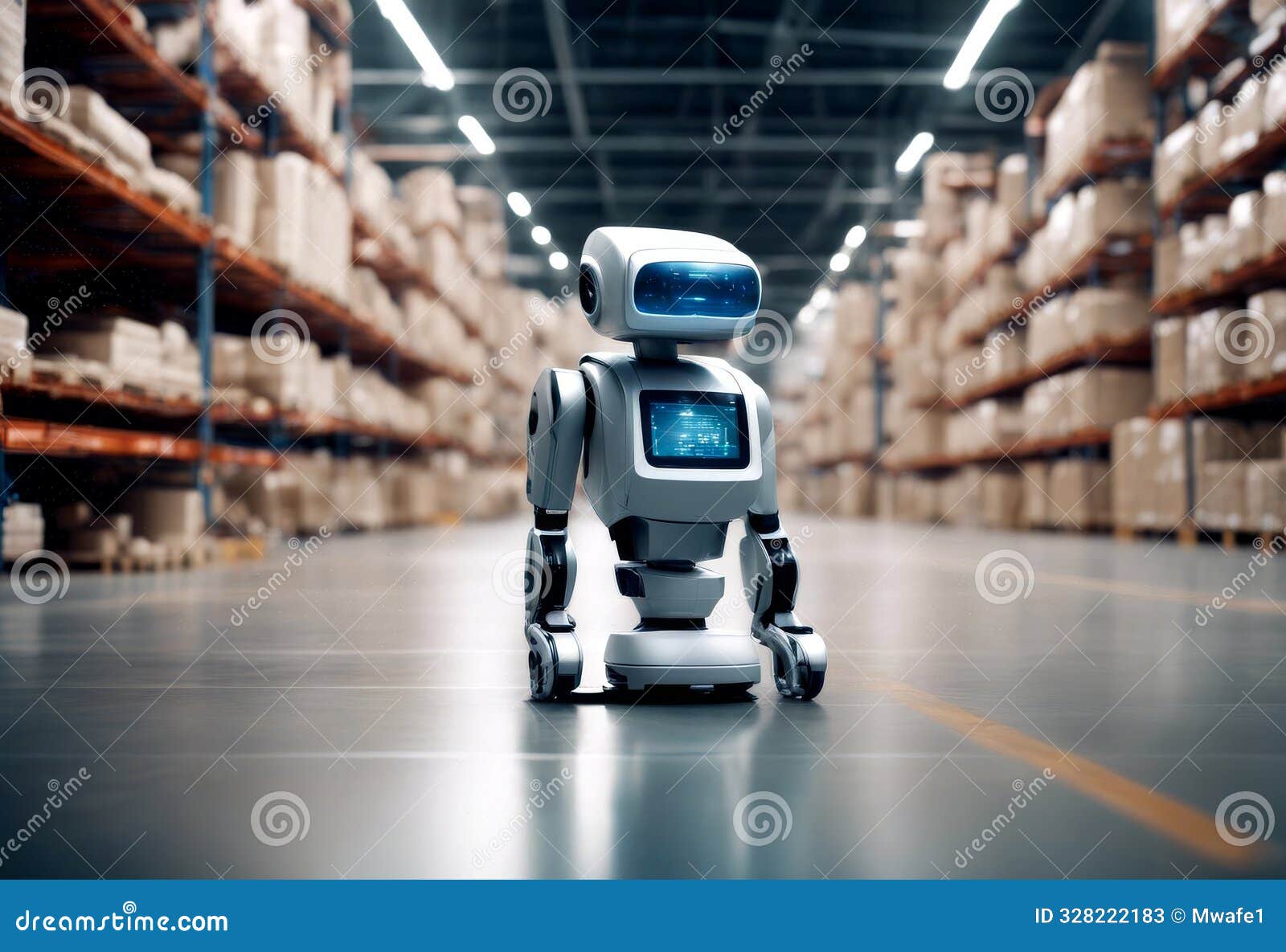 AI Robots, Hmi And Smart Industry Vector Illustration | CartoonDealer ...