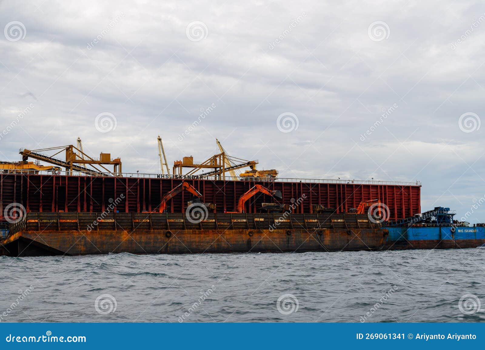 Transporting Coal into Large Ships in the Middle of the Sea Editorial ...
