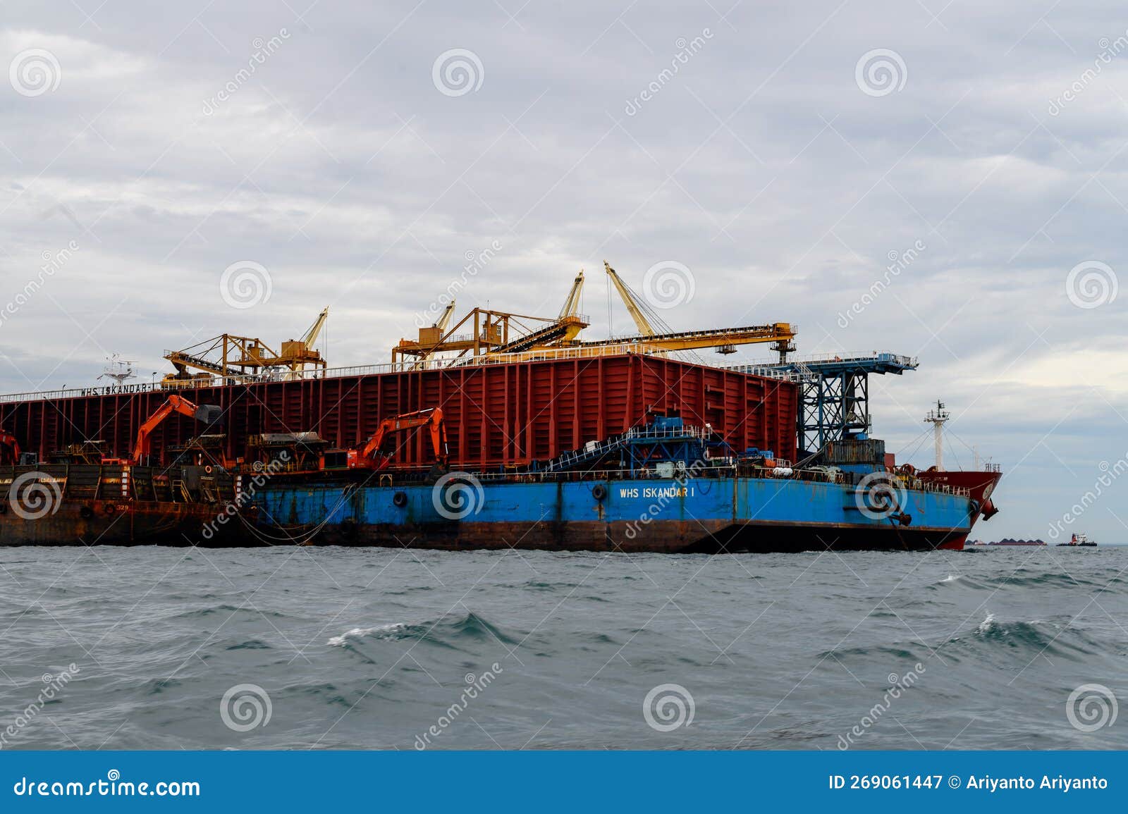 Transporting Coal into Large Ships in the Middle of the Sea Editorial ...