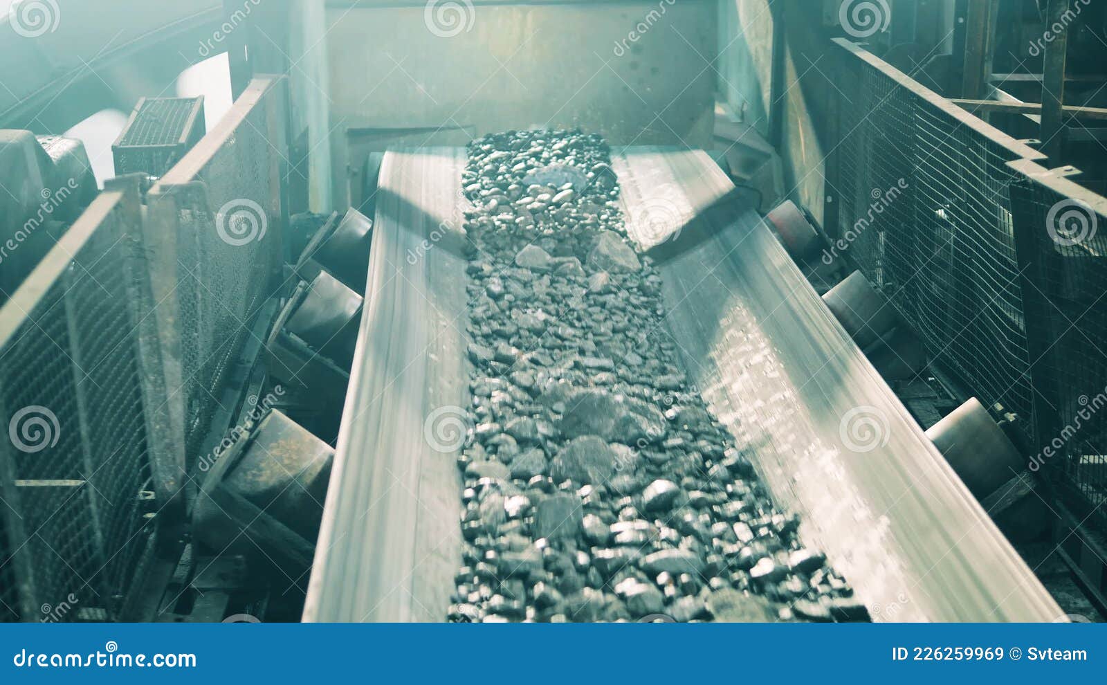 Transporting Machine is Relocating Crushed Ore Pieces Stock Video ...