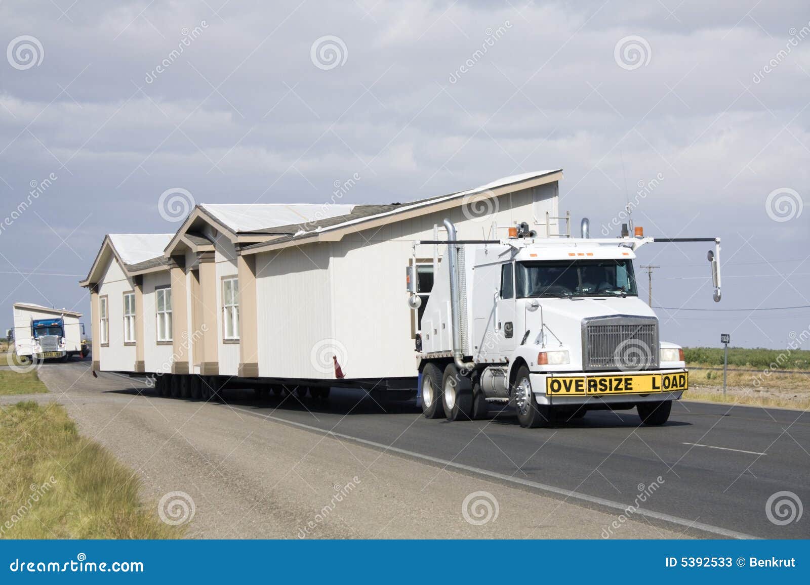 Transporting Portable Homes Stock Image - Image of business, mobile ...
