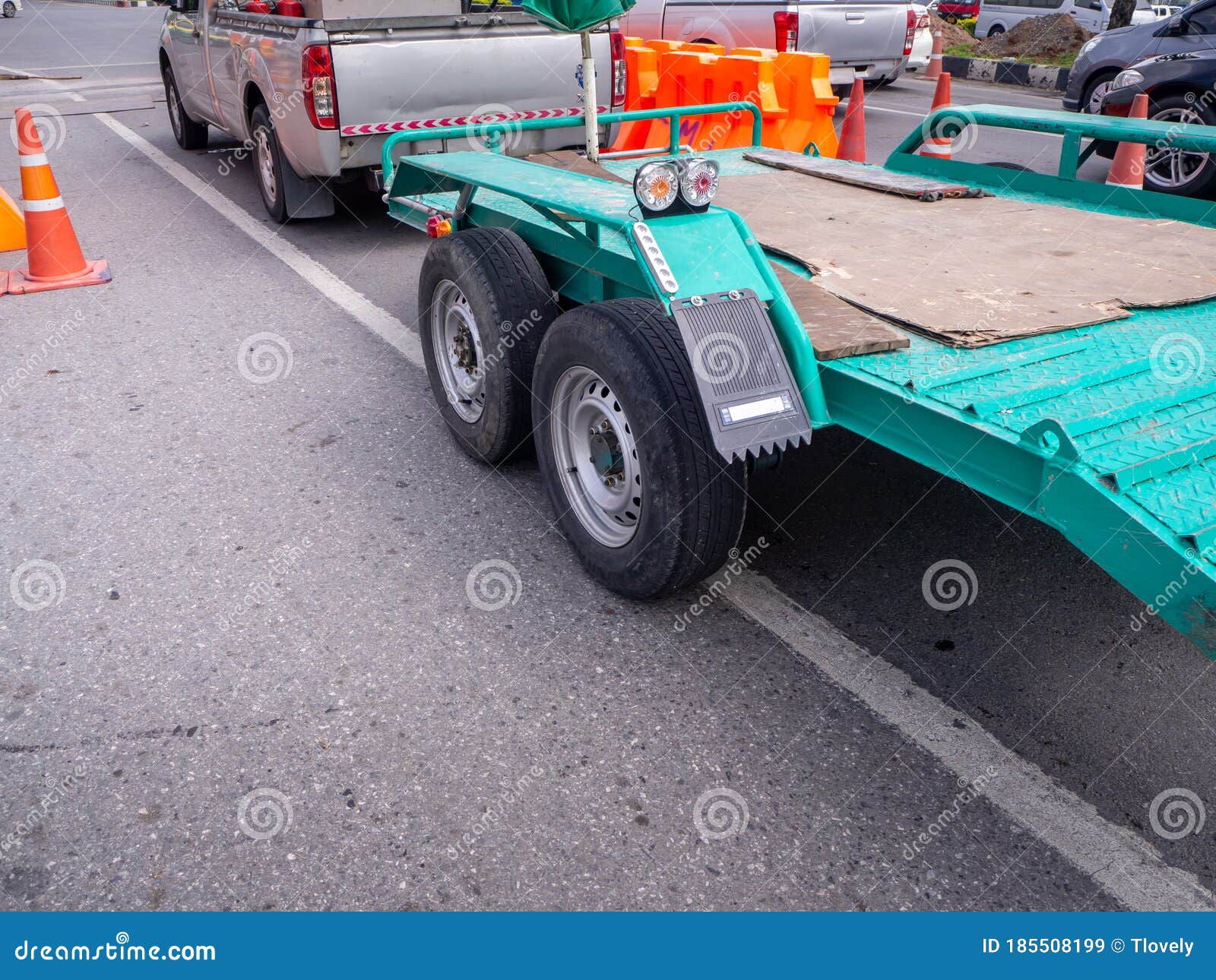 Small Cargo Delivery Van Driving In European City Central District ...