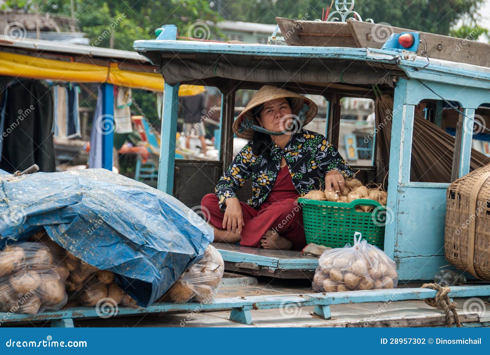 Transporting Vegetables in Mekong Delta, Vietnam Editorial Photography ...