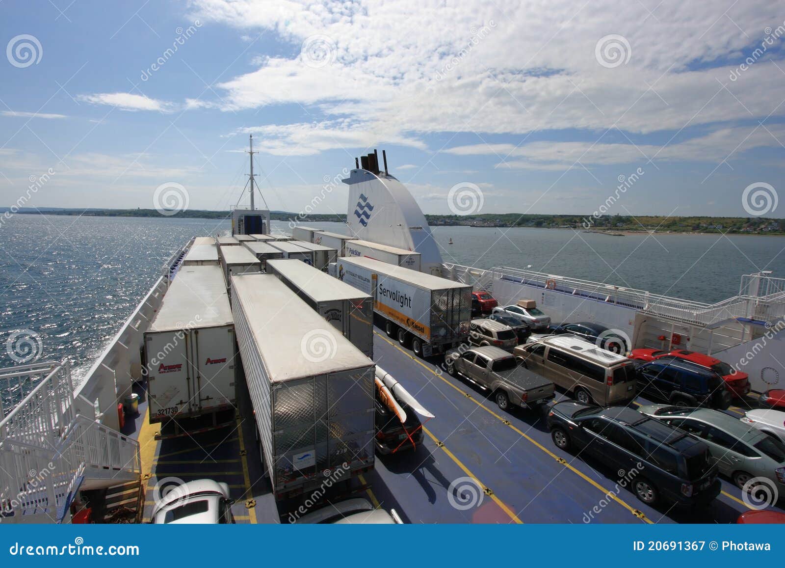 Transports and Cars on a Ferry Editorial Photography - Image of smoke ...