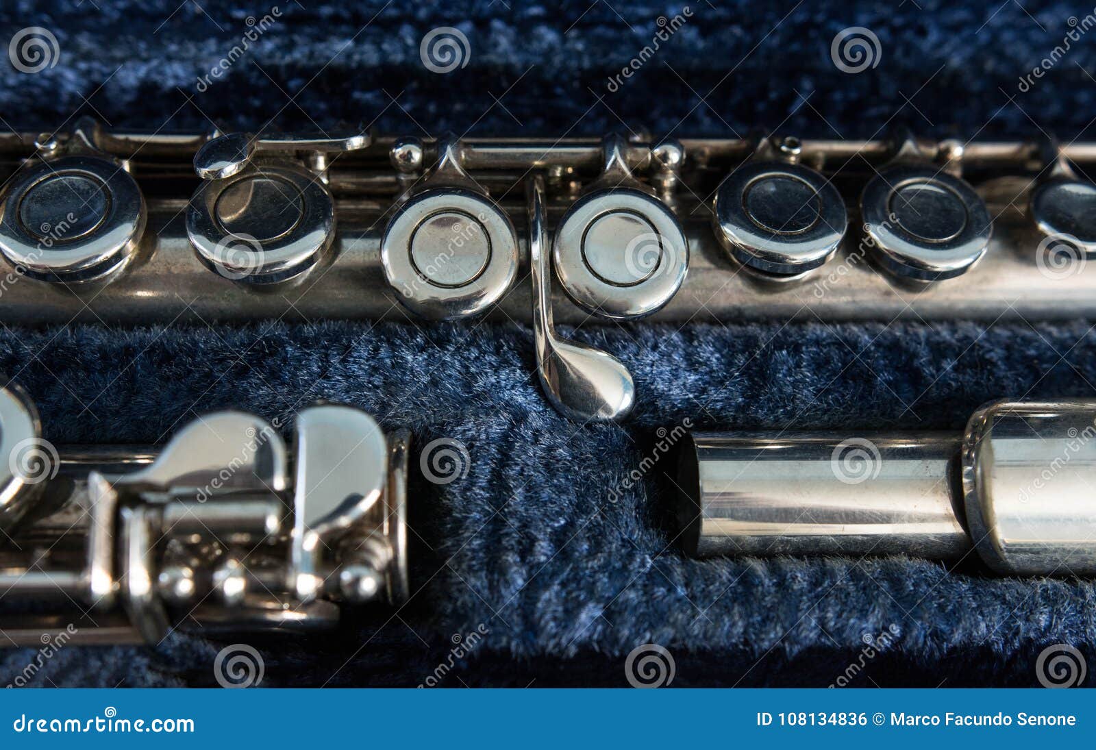 Transverse Flute in Its Case Stock Photo - Image of musical, flute ...