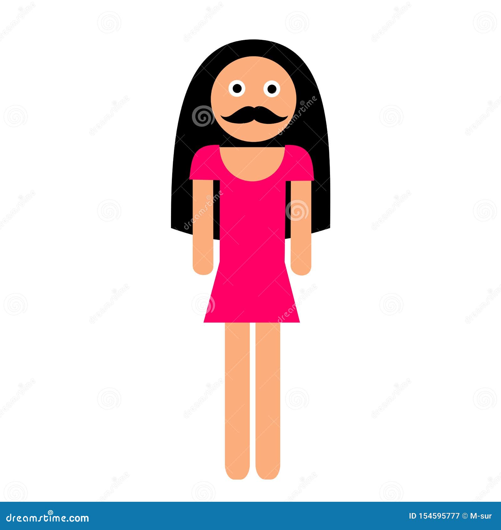 Transvestism And Transvestite Man Stock Vector Illustration Of