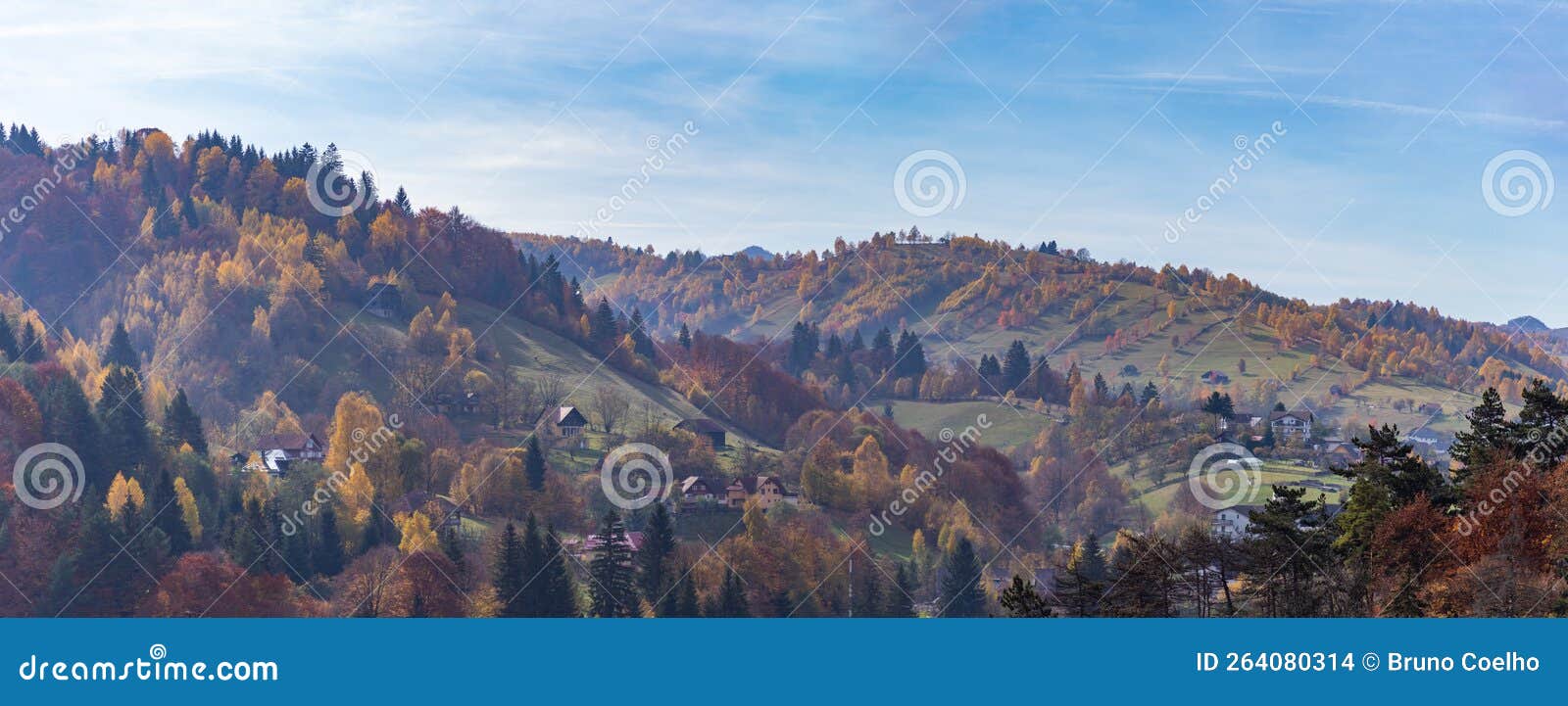 Transylvania Fall Landscape Stock Photo - Image of autumn, foliage ...