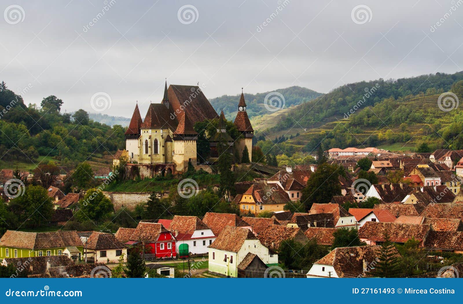 Transylvania village stock image. Image of house, grass - 27161493