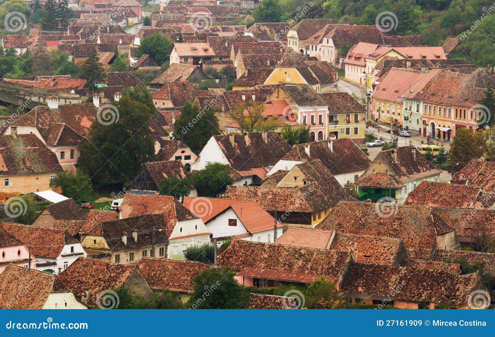 Transylvania Village Landscape Editorial Stock Image - Image of romania ...