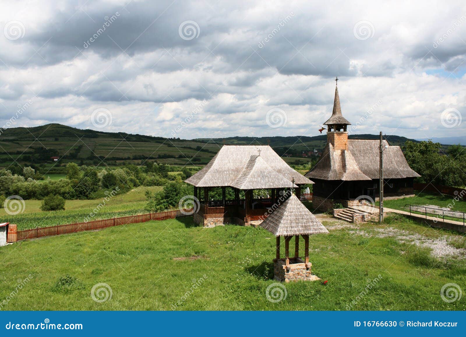 Transylvanian Church with Landscape Stock Photo - Image of transylvania ...