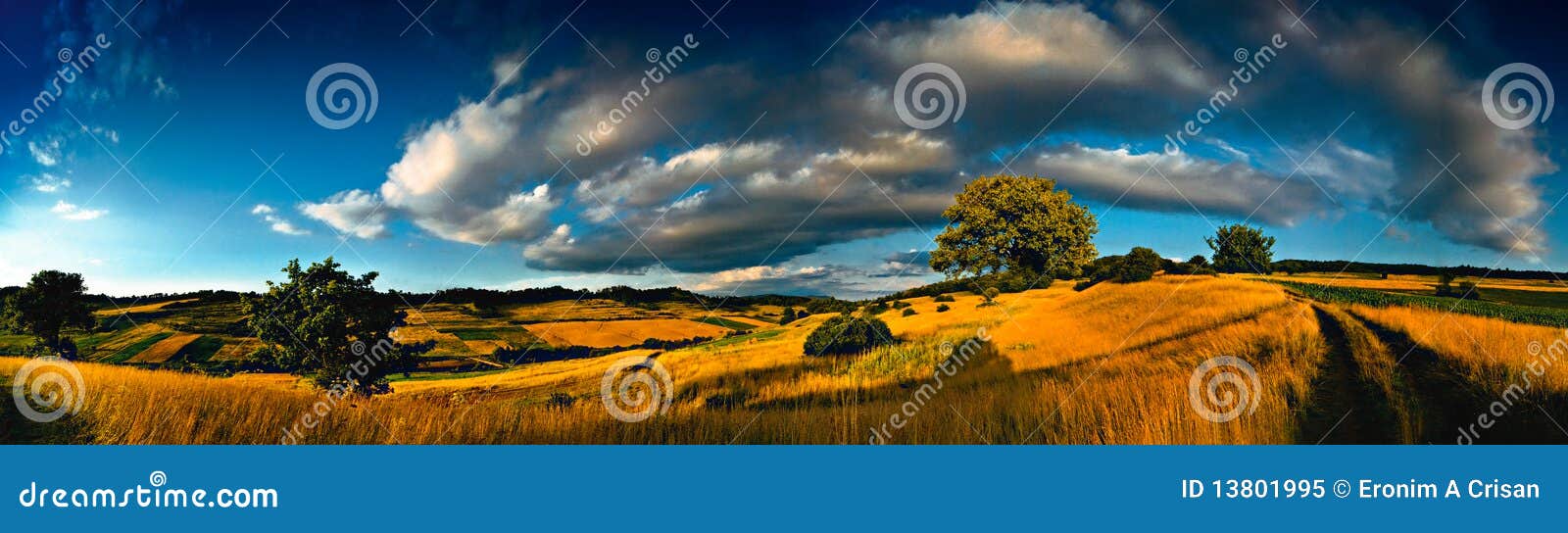 Transylvanian Landscape stock image. Image of clouds - 13801995