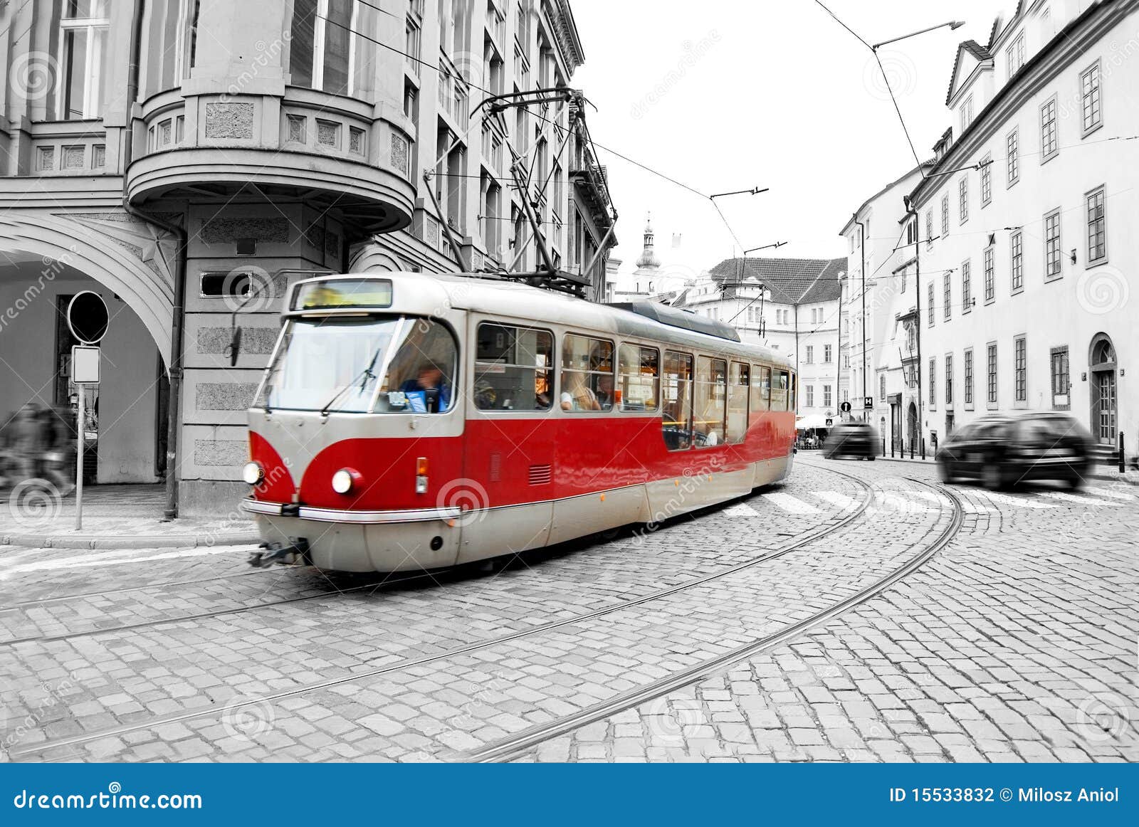Tranvía. foto de archivo. Imagen de ciudad, turismo, europa - 15533832