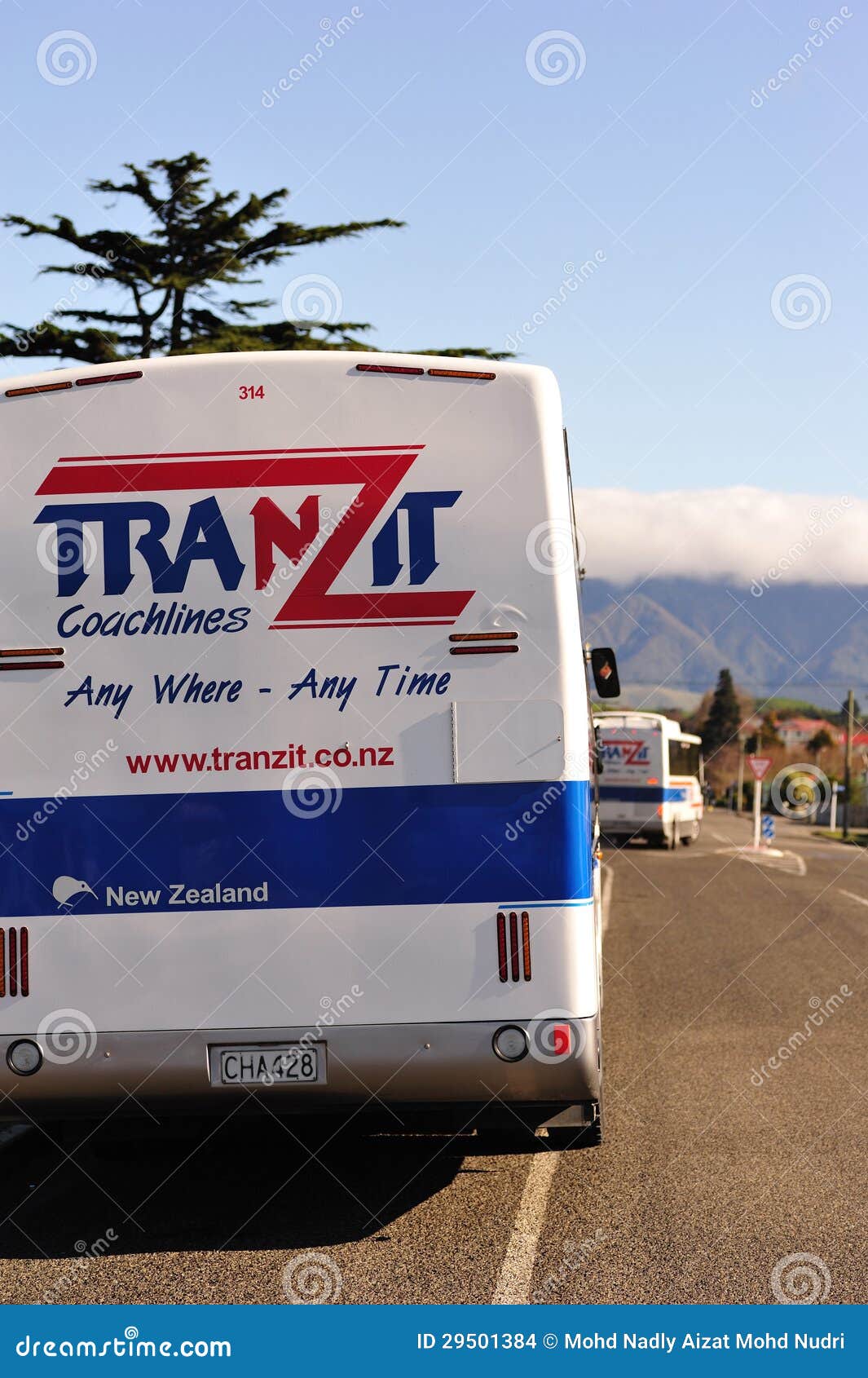 TranZit Coaches, New Zealand Editorial Stock Image - Image of urban ...