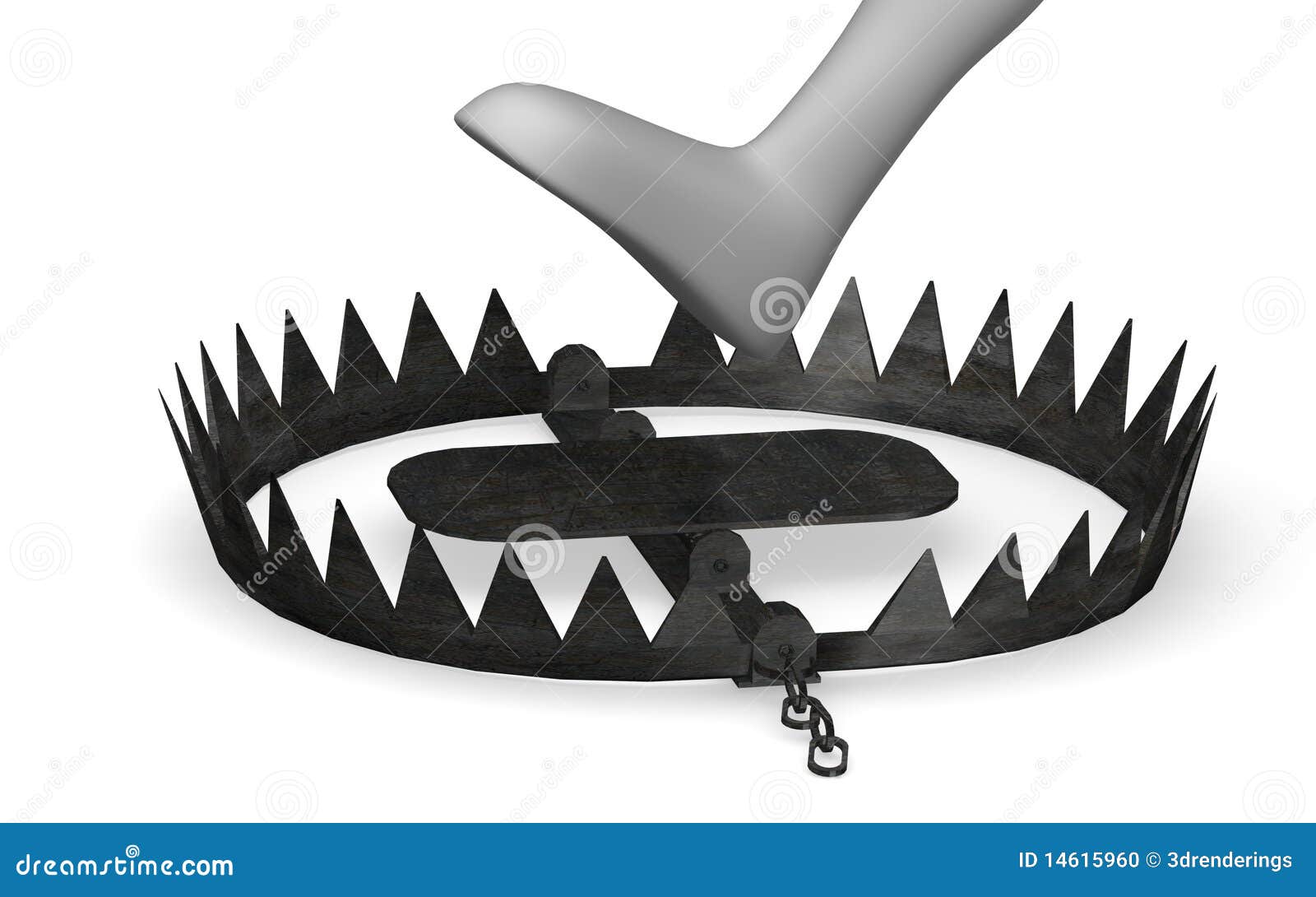 Trap stock illustration. Illustration of huntsman, toon - 14615960