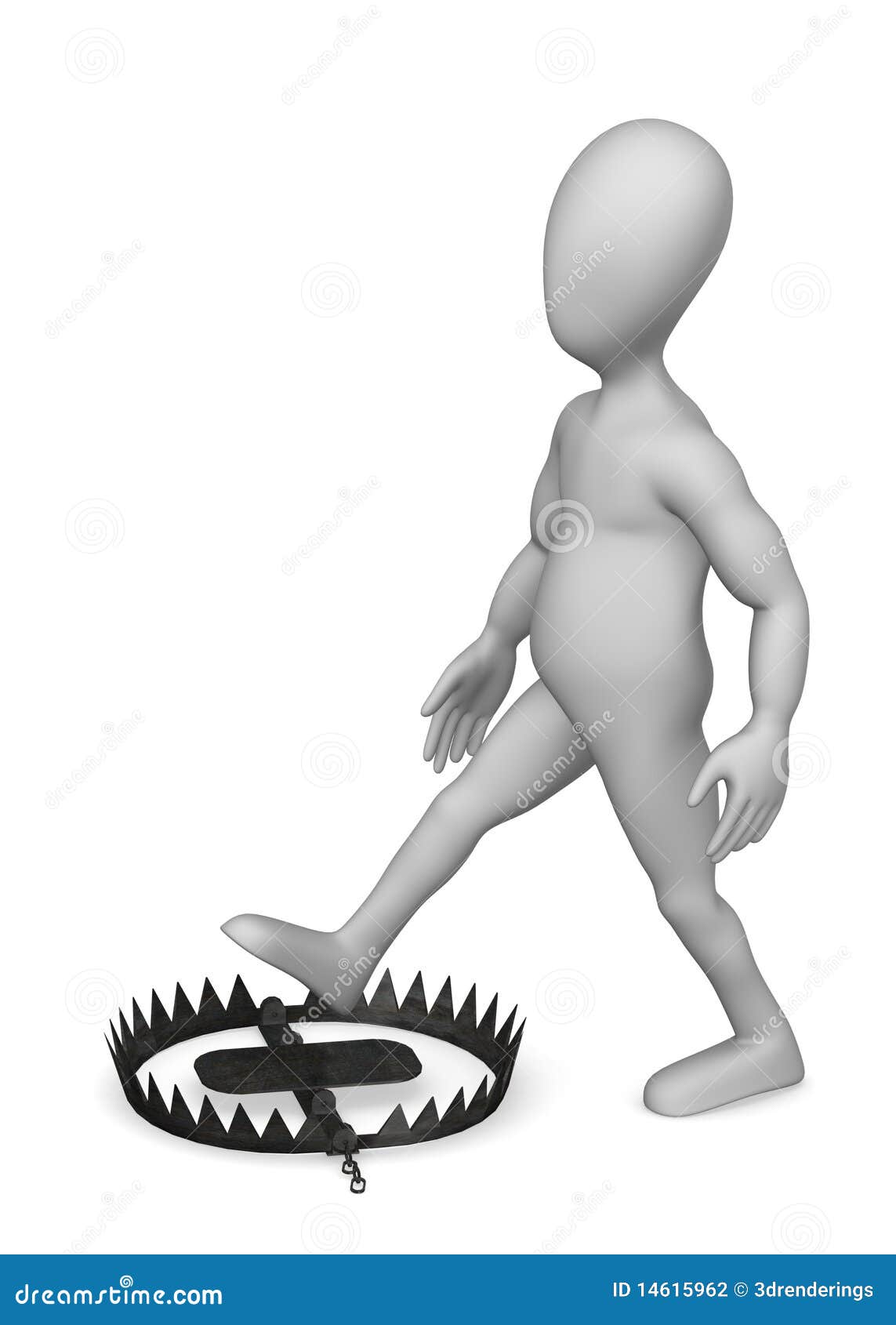 Trap stock illustration. Illustration of kill, toon, humanoid - 14615962
