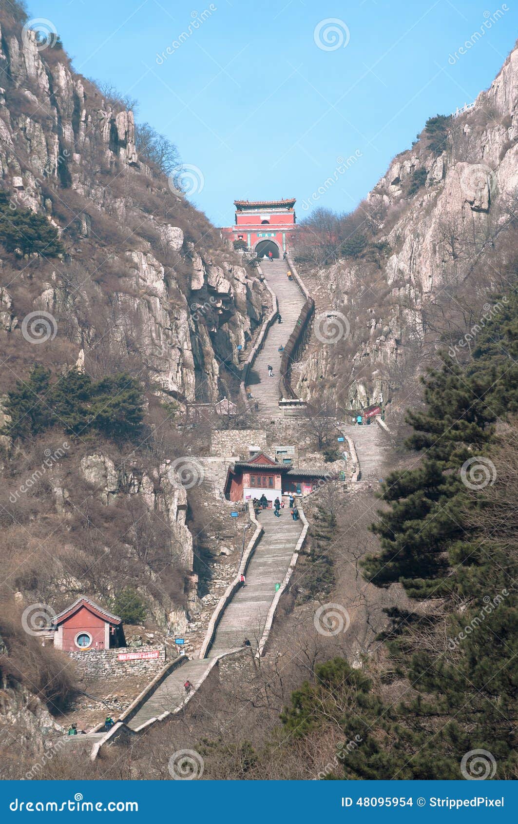 Trap Aan Hemel, Taishan, China Stock Foto - Image of china, bovenkant ...