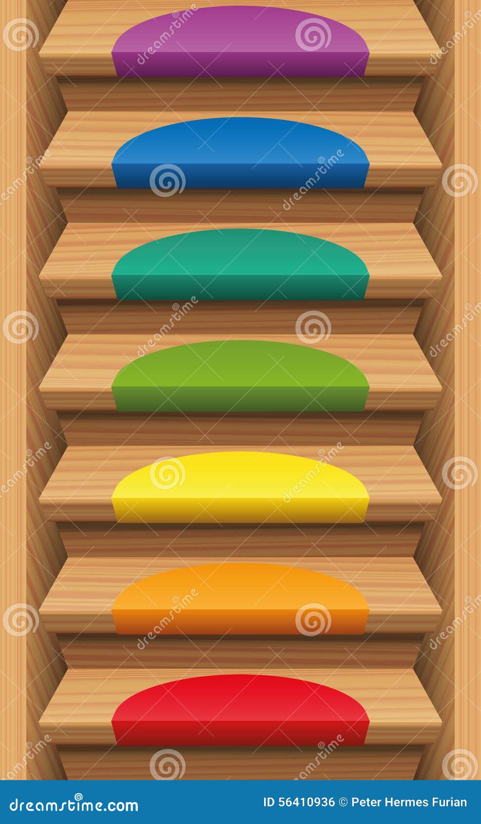 Trap Gekleurd Mats Rainbow Colors Vector Illustratie - Illustration of ...