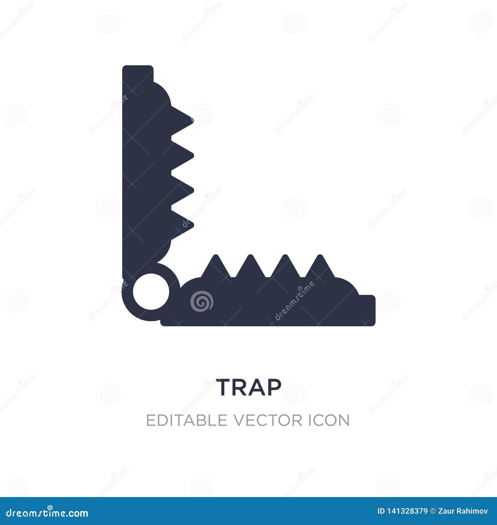 Trap Icon on White Background. Simple Element Illustration from Animals ...