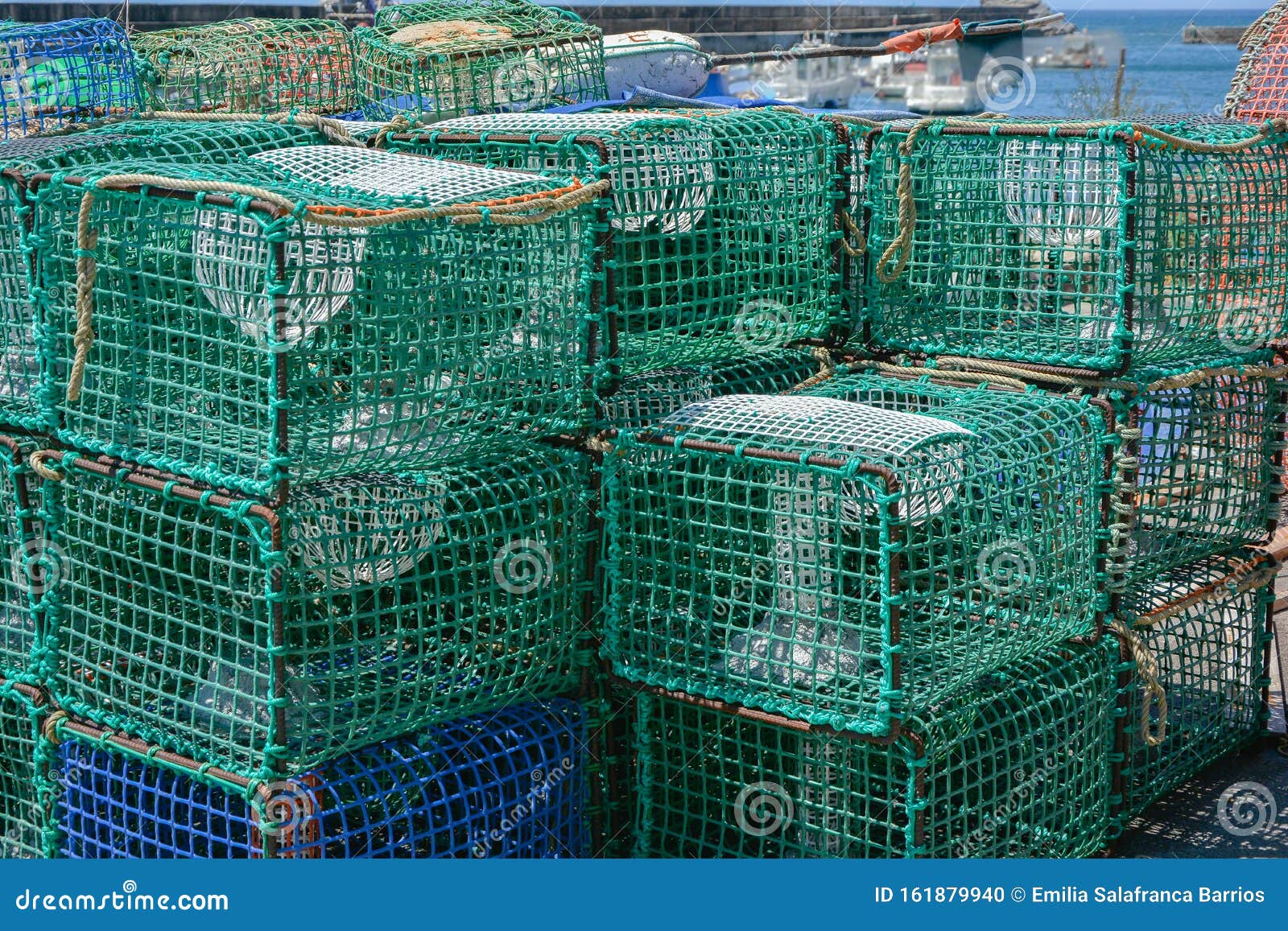 Trap, Nasa or Retel To Fish for Seafood Stock Photo - Image of bait ...