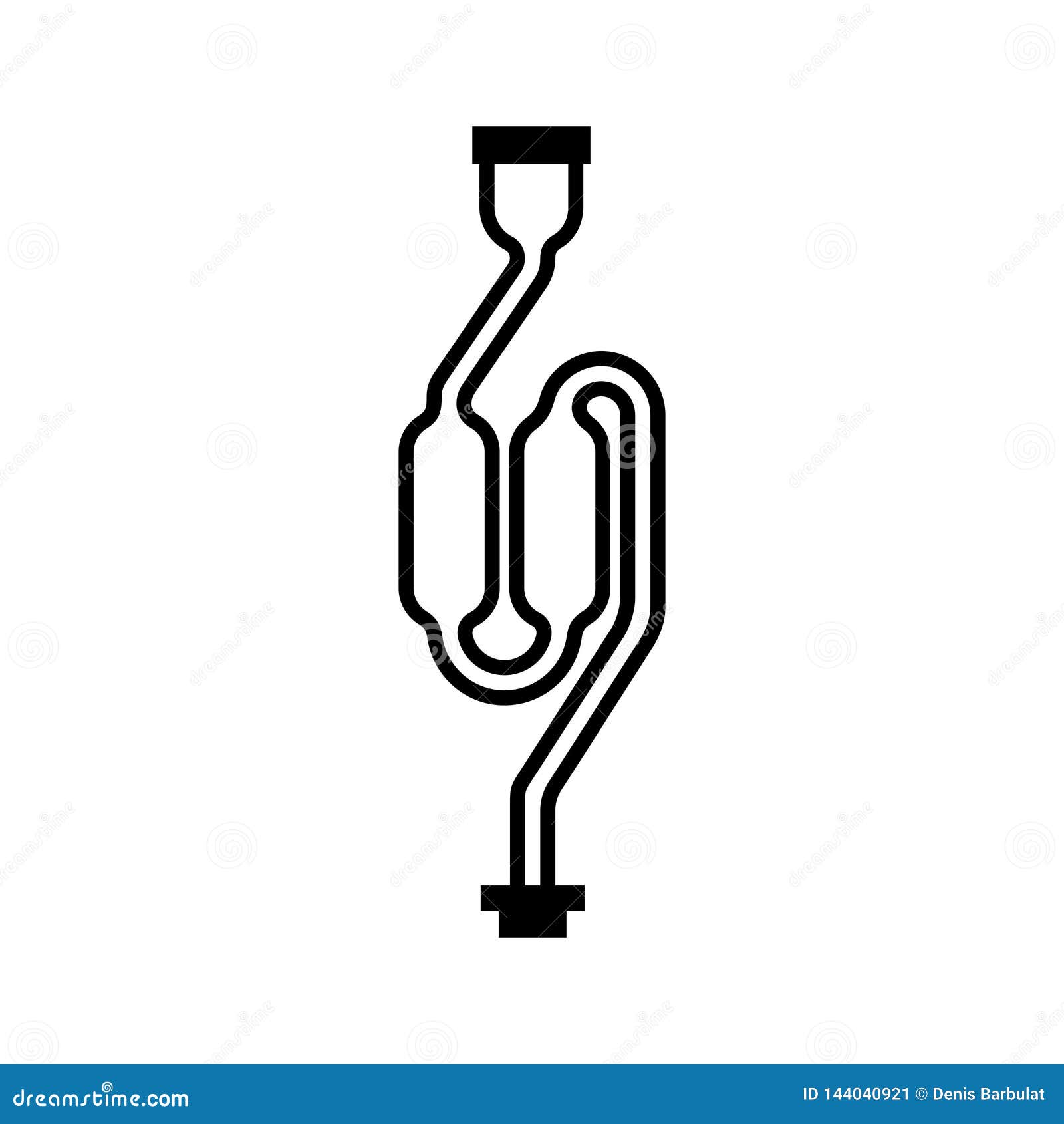 Trap plumbing device icon stock vector. Illustration of plumber - 144040921