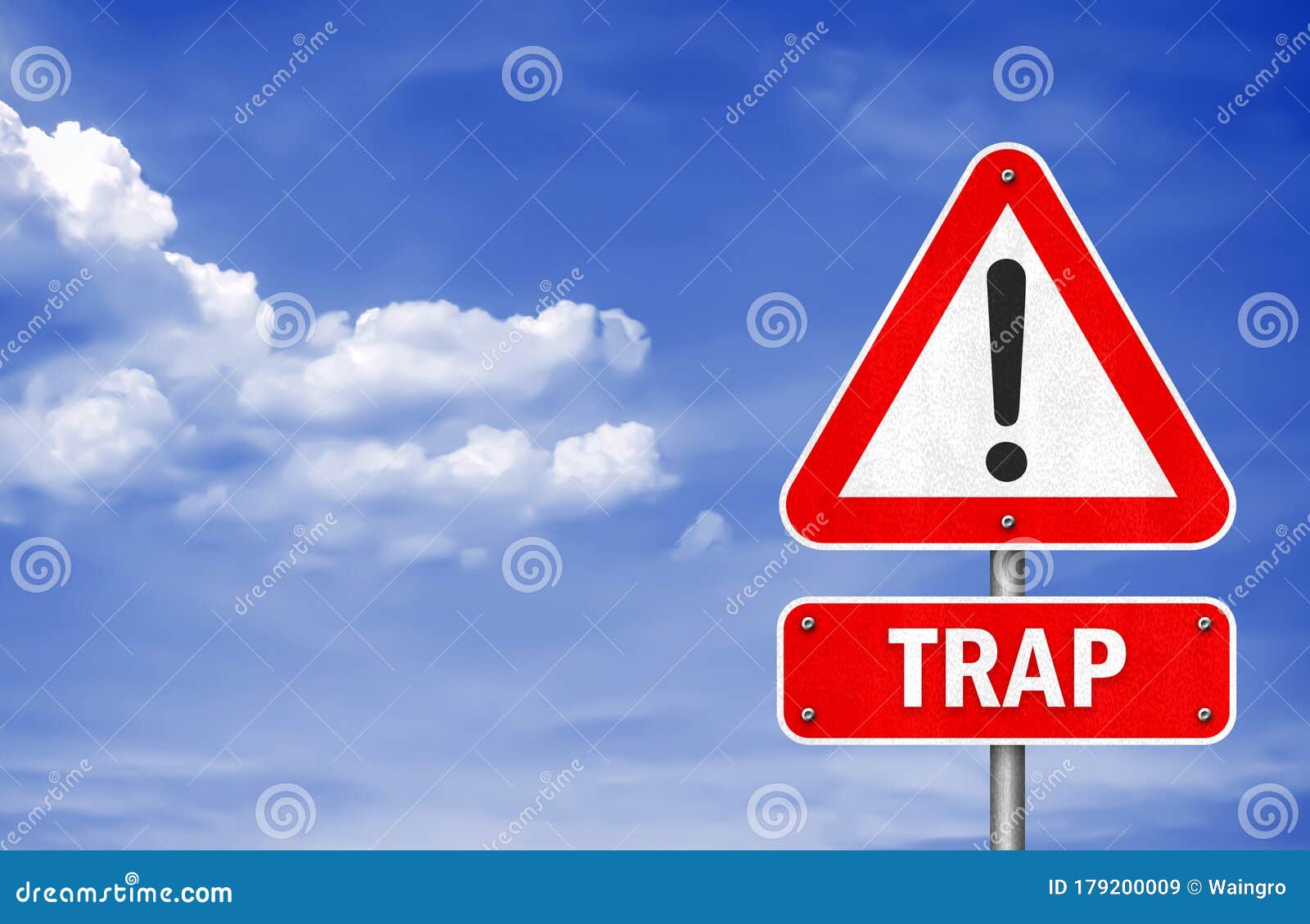 TRAP - Roadsign Information Stock Illustration - Illustration of ...