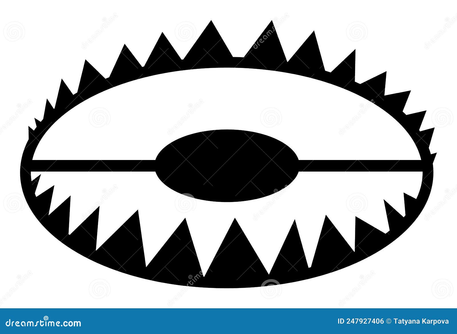 Trap Vector Icon Flat Illustration Stock Vector - Illustration of sharp ...