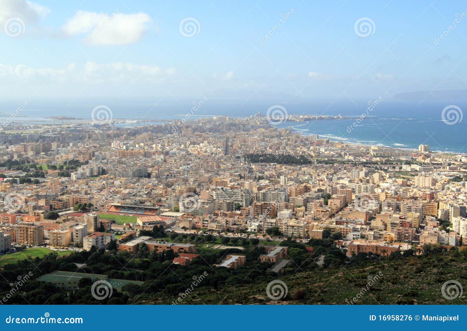Trapani stock photo. Image of island, archipelago, peninsula - 16958276
