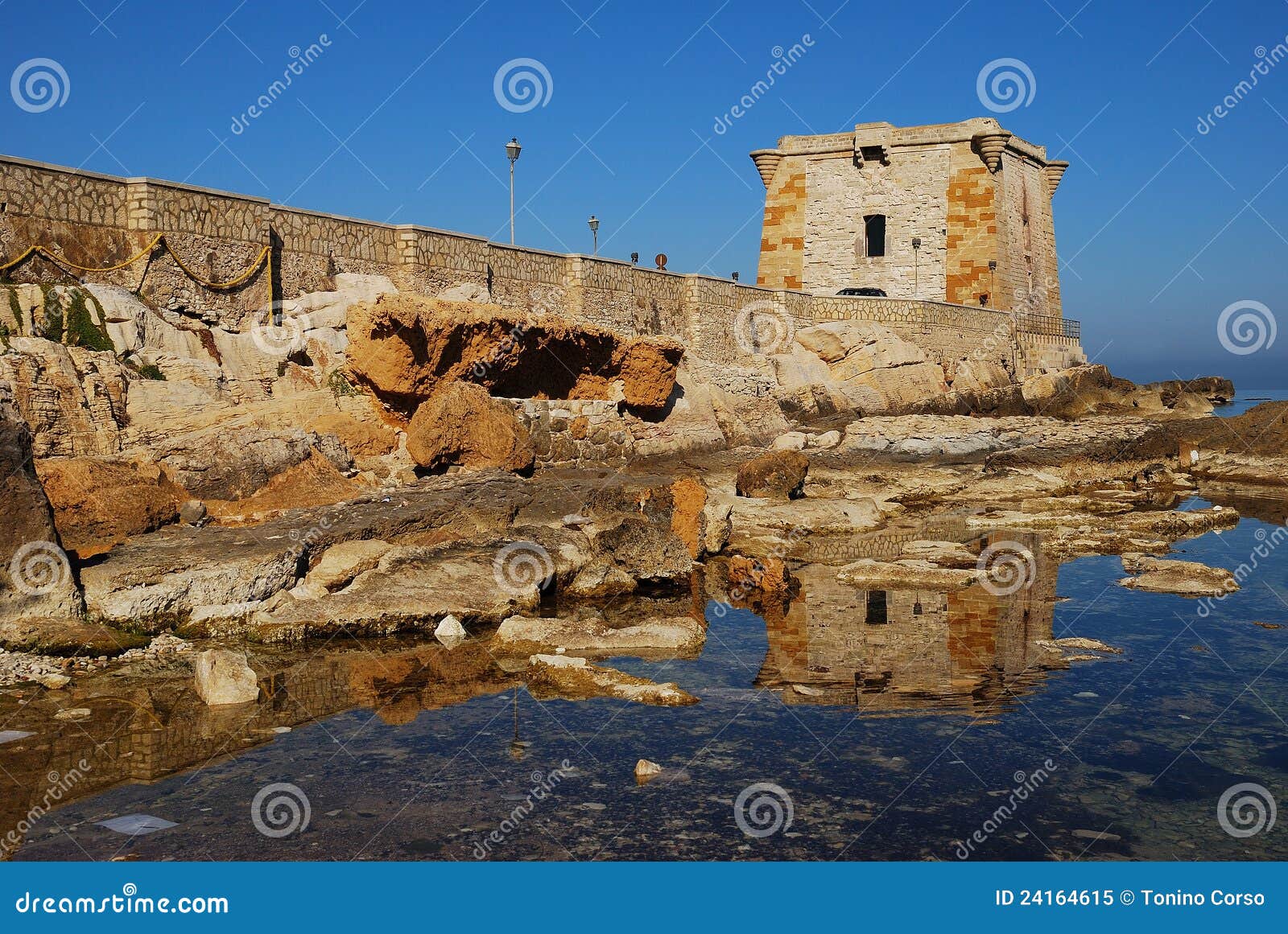 Trapani (Ligny tower) stock image. Image of dome, middle - 24164615